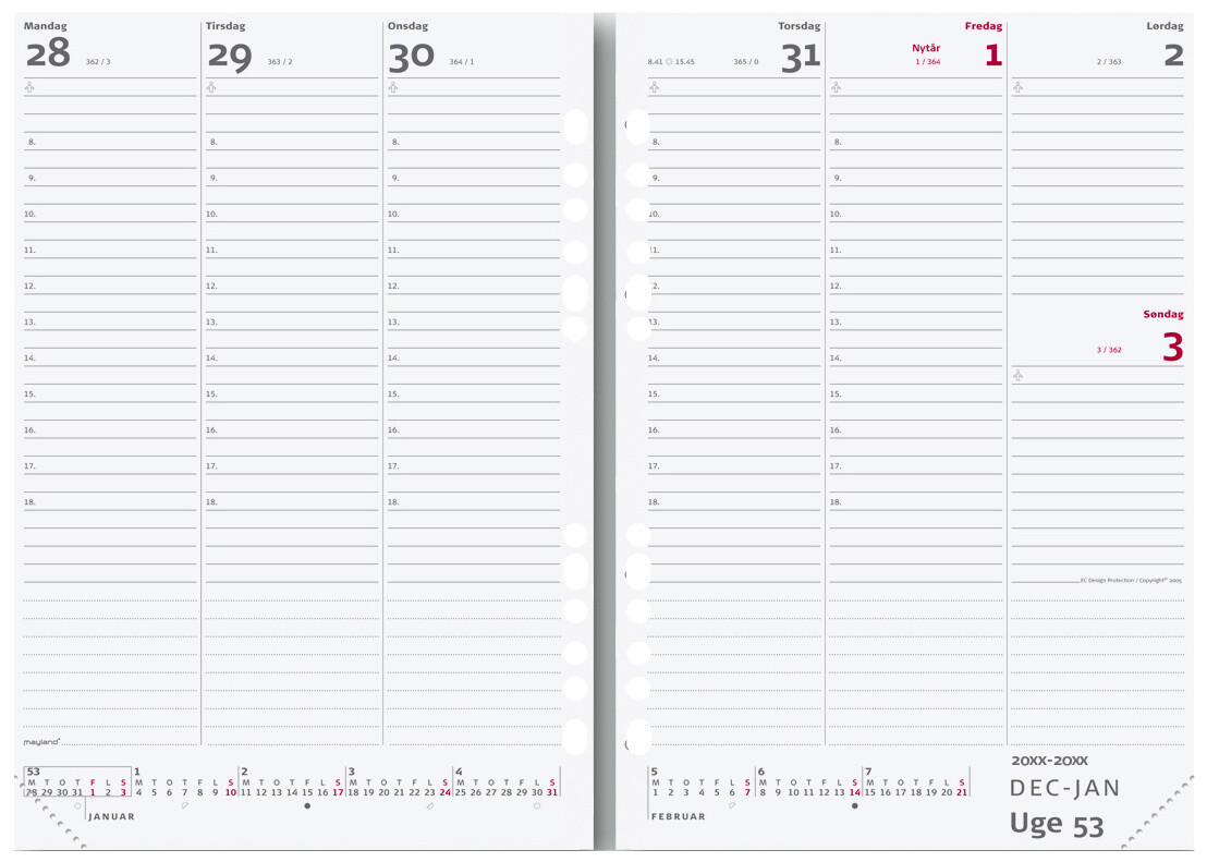 Ugekalender » Køb en billig ugekalender online