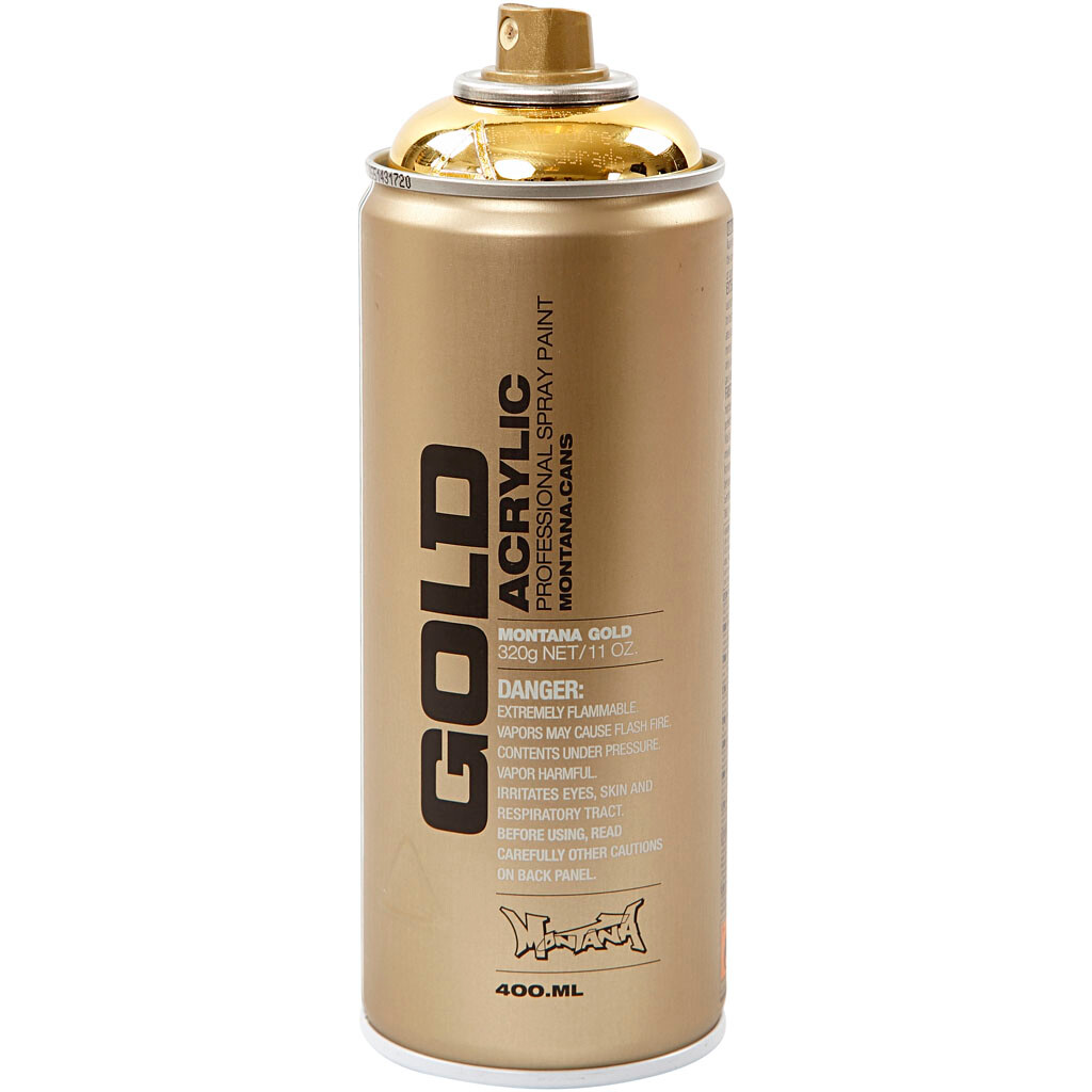 Guld Spraymaling Montana 400 ml - Køb billigt på Grafical.dk