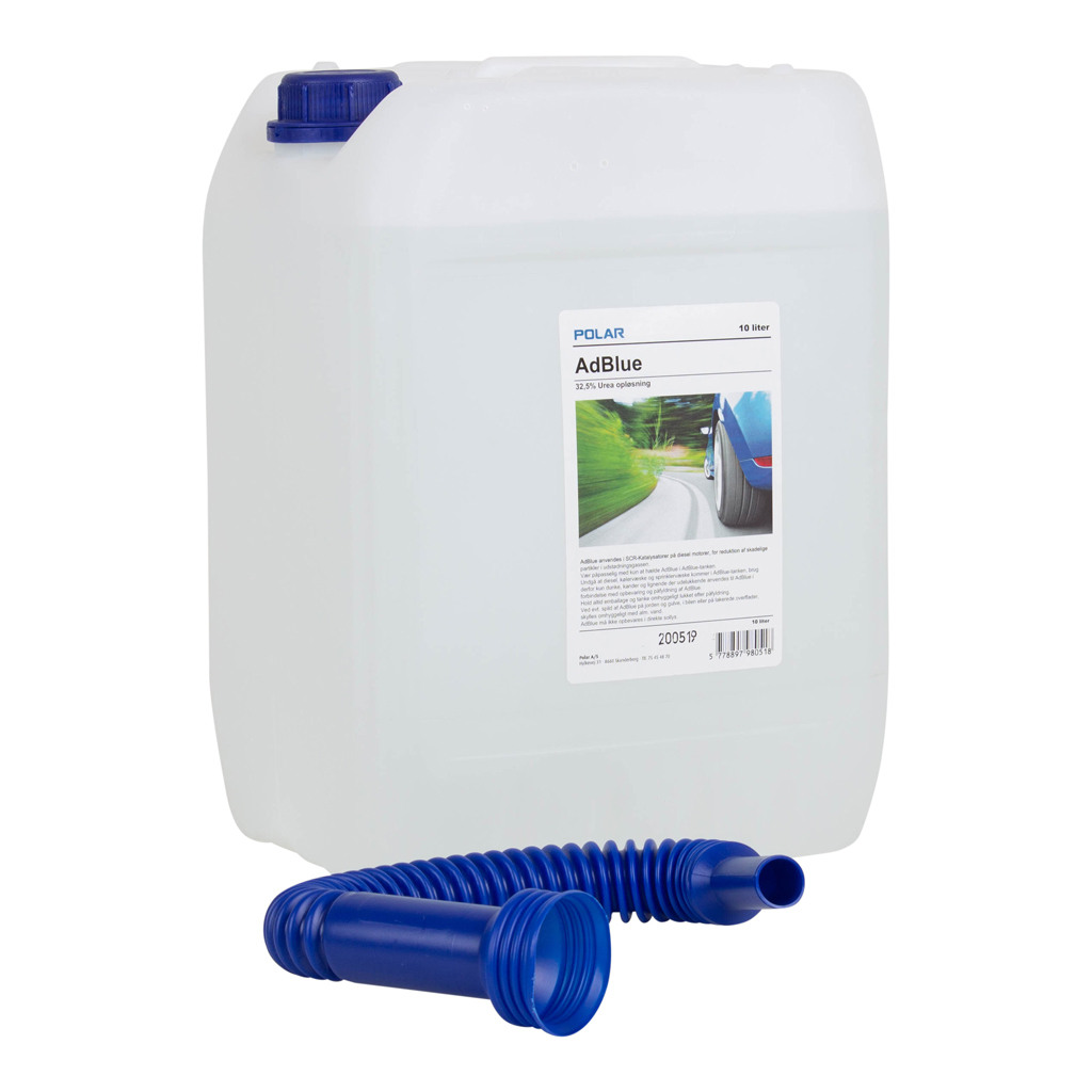 Adblue 10 liter dunk | Inklusiv praktisk flextud for nem påfyldning