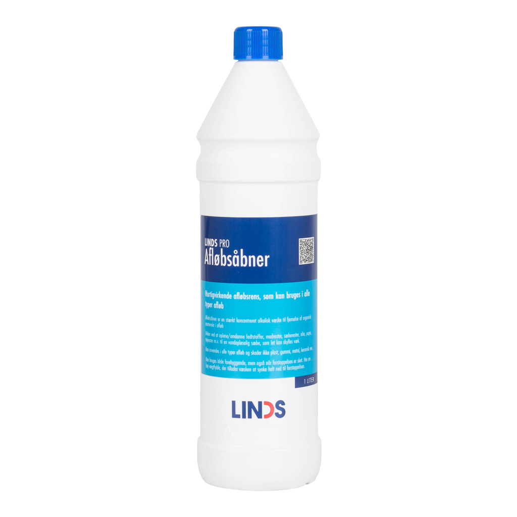 Afløbsåbner LINDS - 1 ltr » Køb online hos LINDS.dk