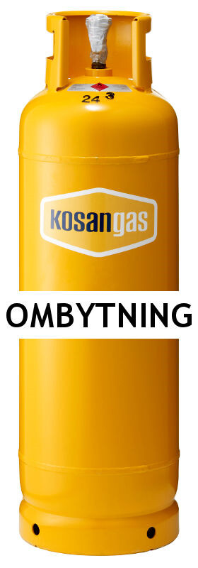 Kosangas 22 kg gas ved ombytning af stålflaske (afhentet)