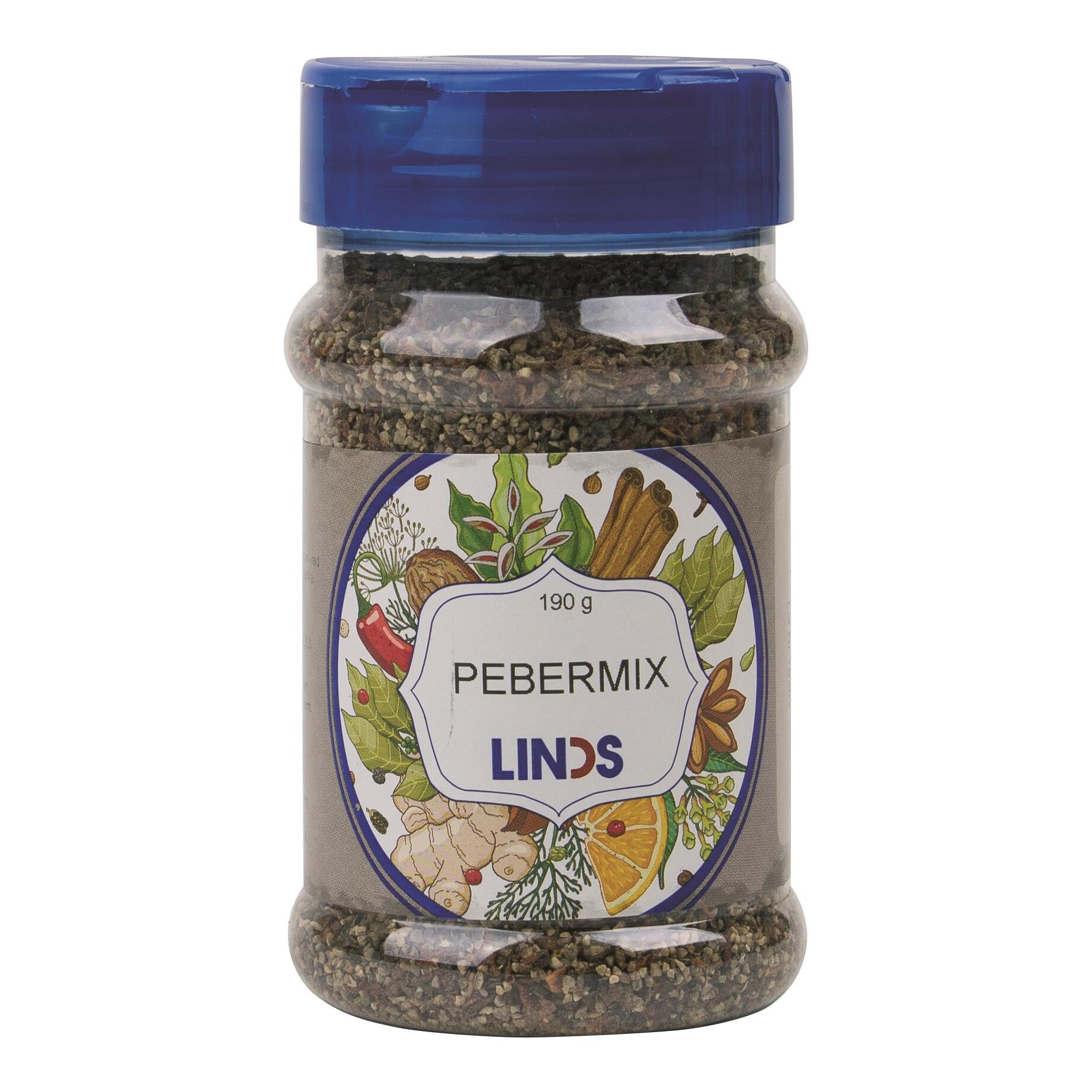 LINDS Pebermix Krydderi 190 gram | God krydderiblanding