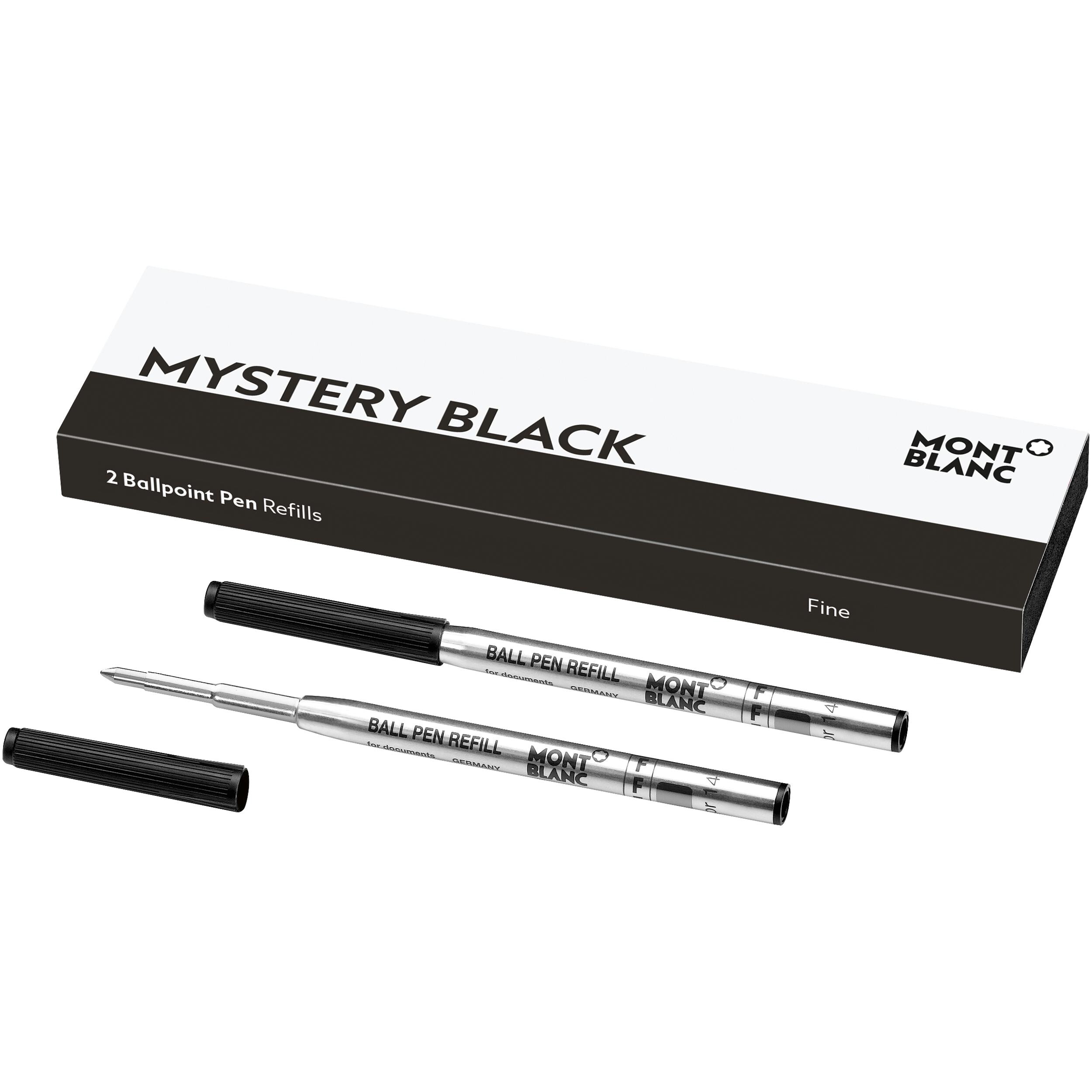 Mont Blanc Mystery Black F refill Ballpoint pen 128210 Mont Blanc Mystery Black F refill Ballpoint pen 128210