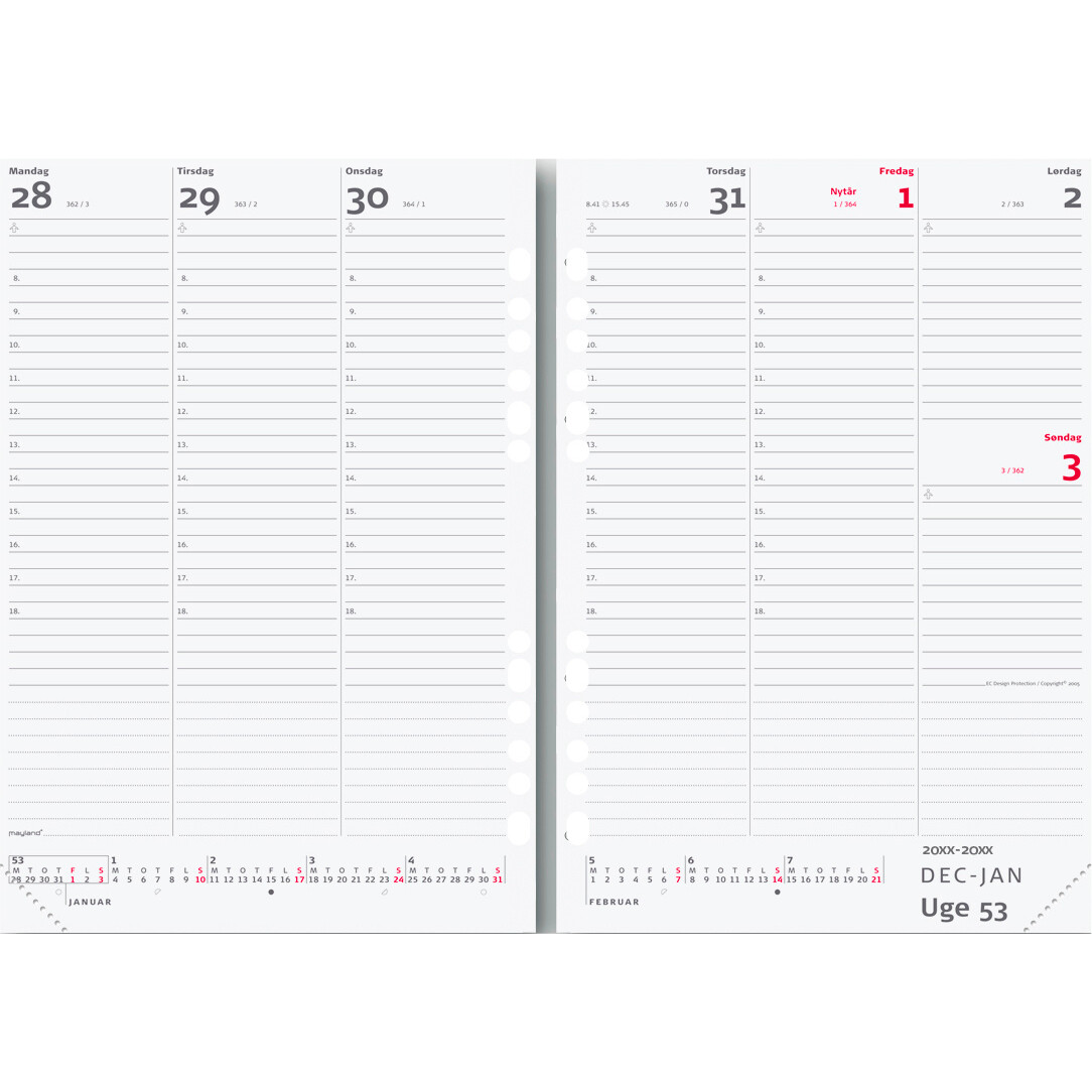 Ugekalender » Køb kalender 2022 med uger på Grafical.dk