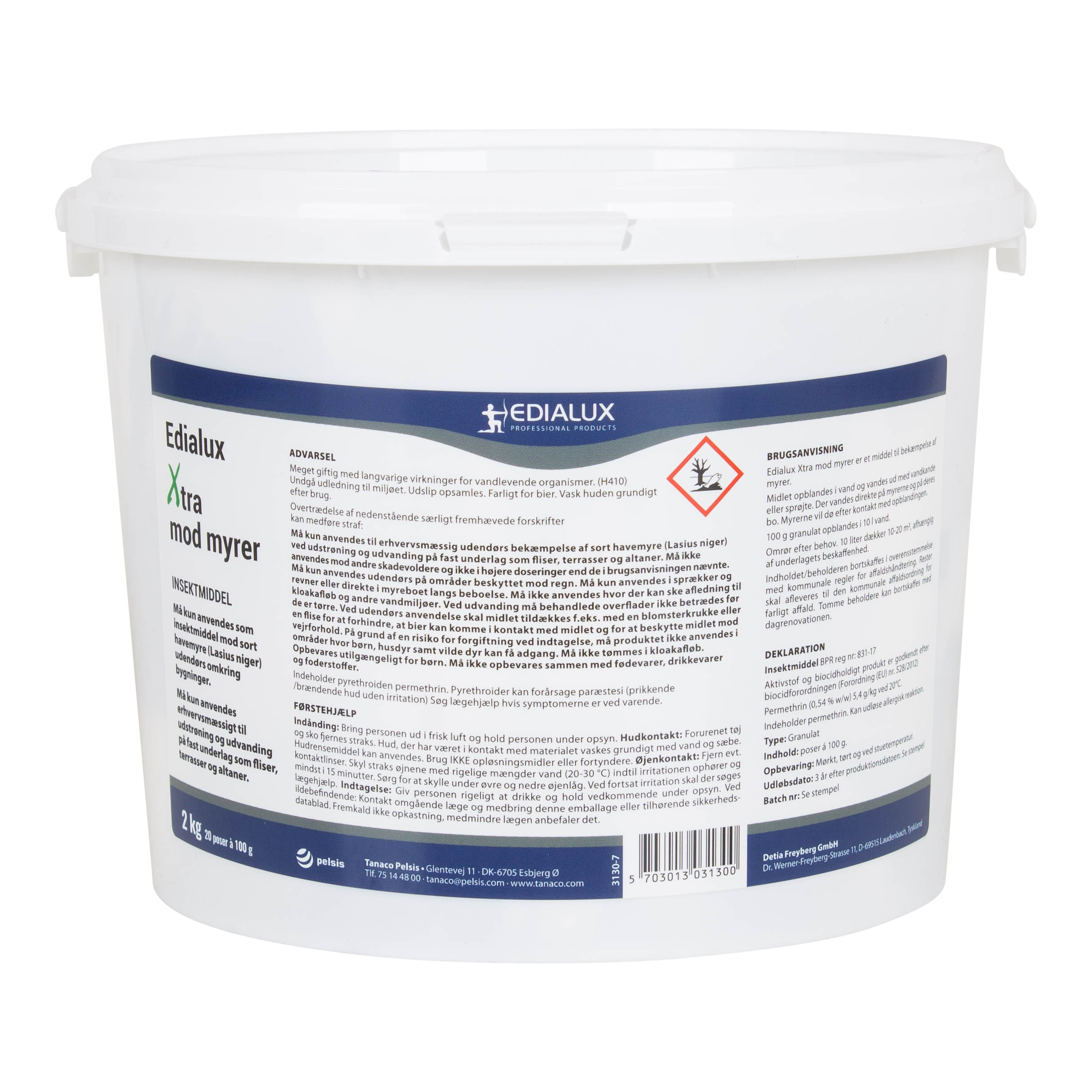 Edialux Xtra Myregift | Udvanding mod myrer direkte ned i myreboet