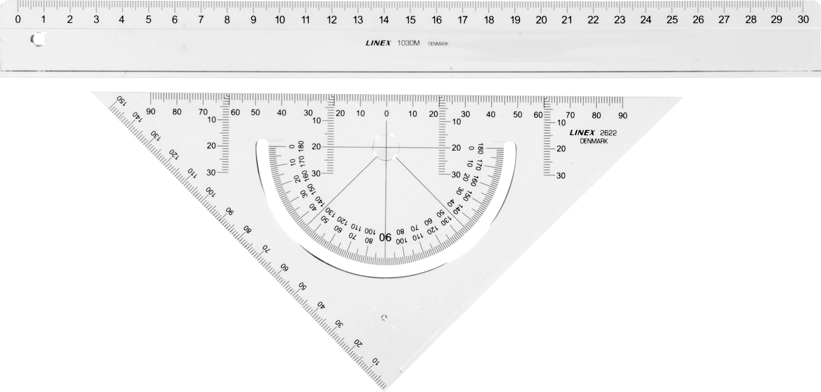 Linex » Linex linealer, trekanter og andre måleredskaber