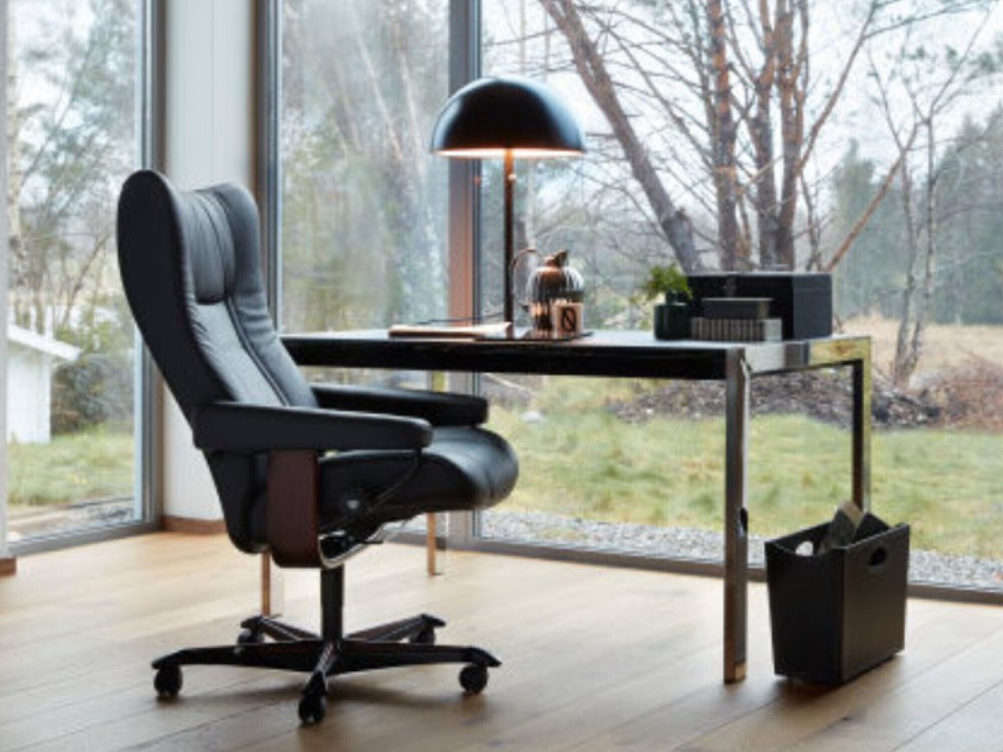 Tilbud lige nu og fri fragt Stressless® Wing kontorstol