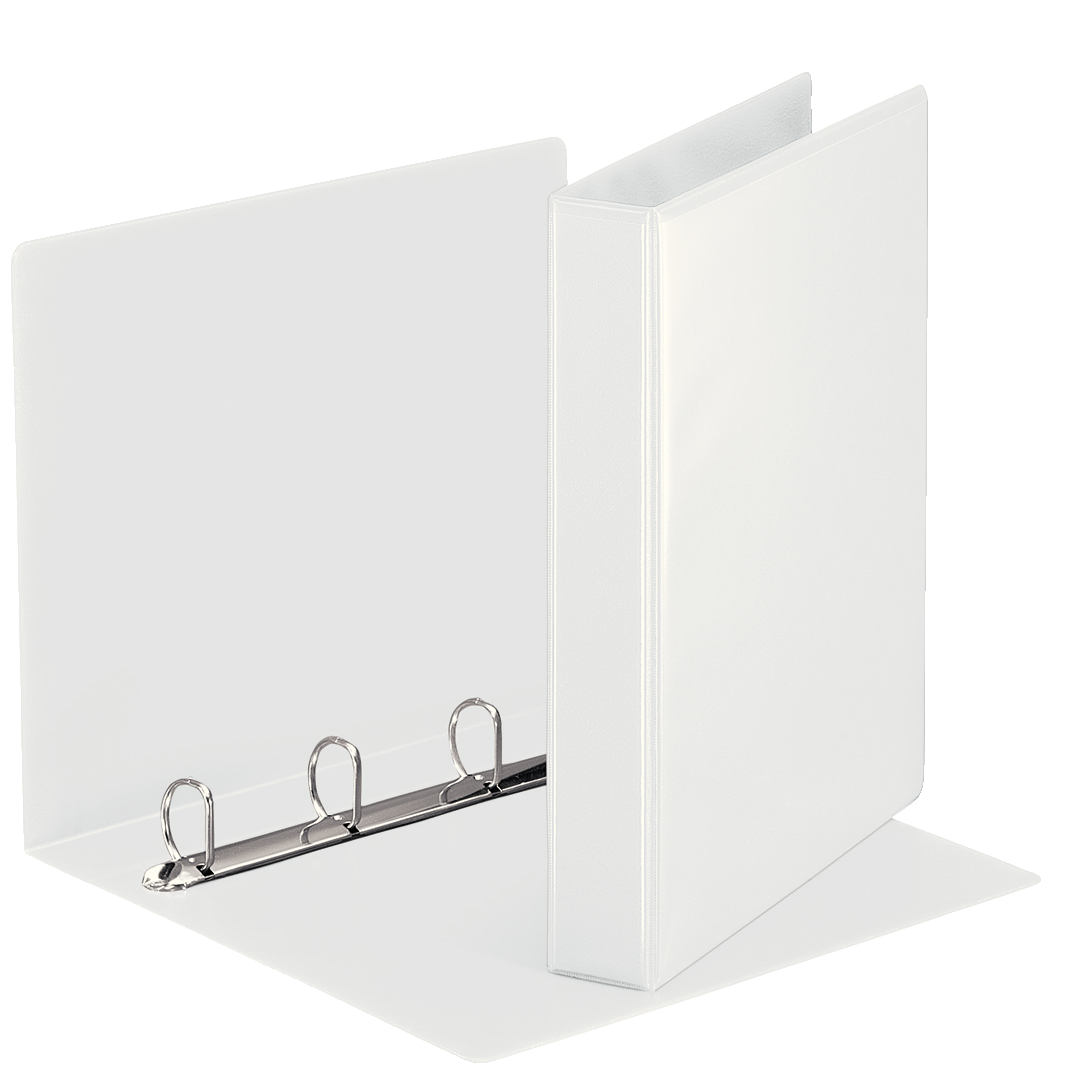A4 ringbind 51 mm ryg 4 ringe Hvid hobbymappe Esselte 49703 - 10 stk ...