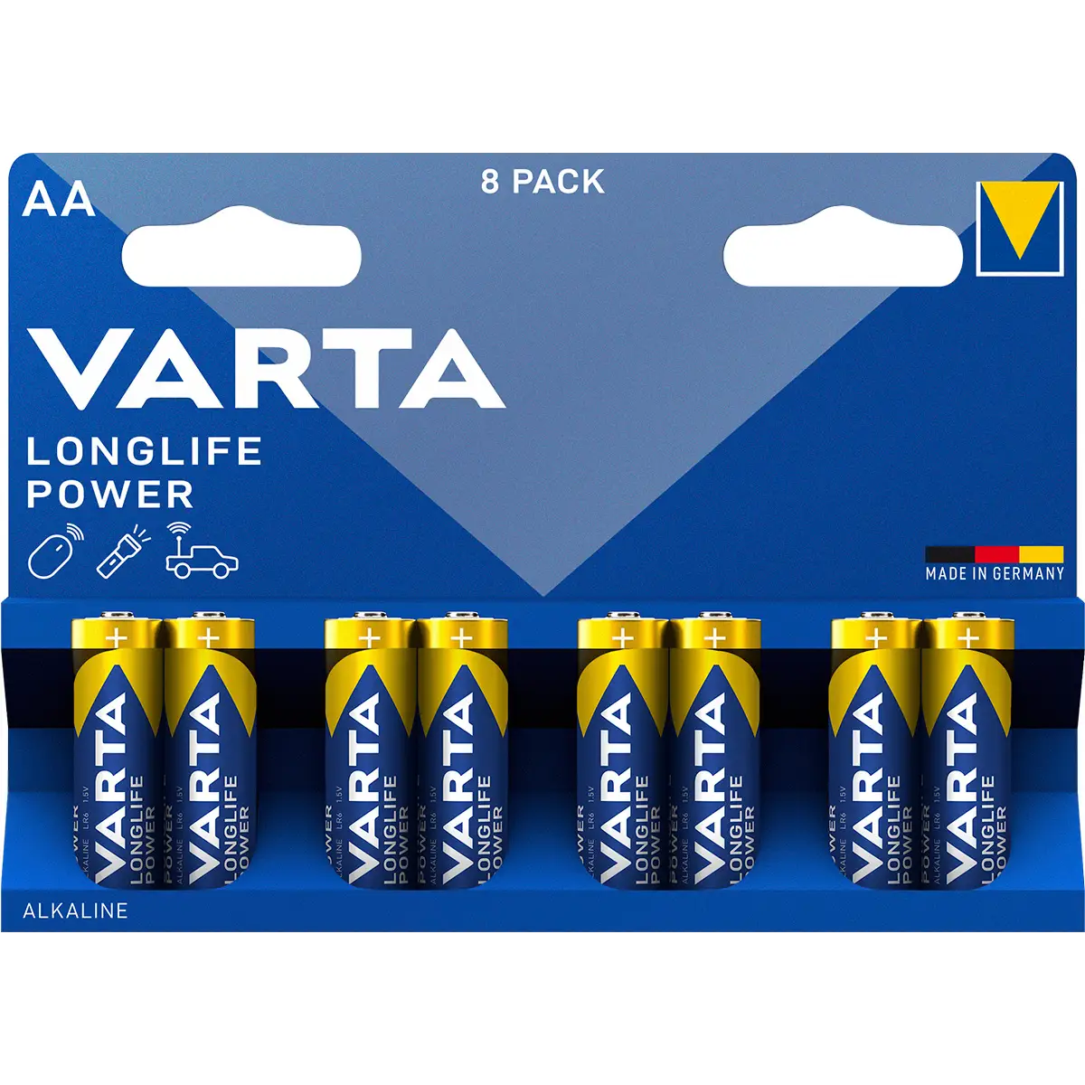 AA Batteri Varta Longlife Power - 8 stk - Køb billigt på Grafical.dk