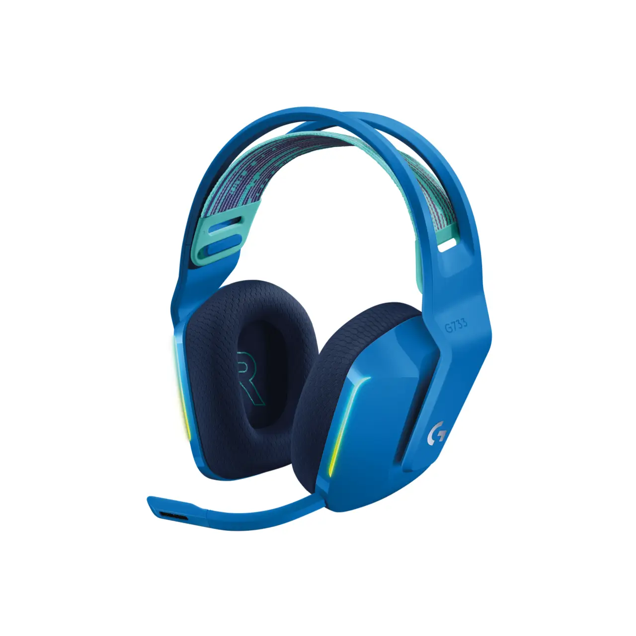 Gaming Headset Logitech G733 LIGHTSPEED Wireless RGB Blue - Køb billigt ...