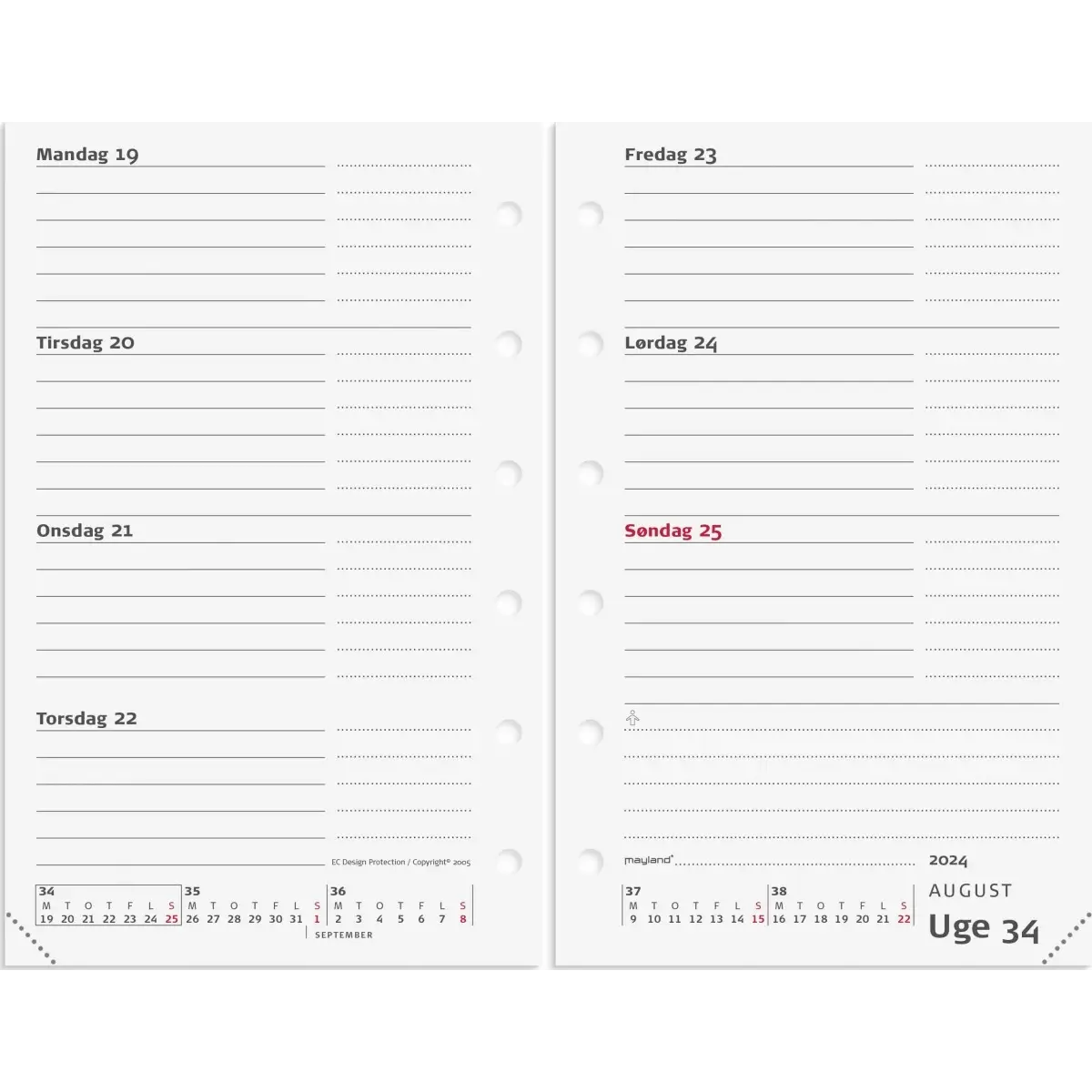Ugekalender 2024 - Største udvalg af kalender med uger