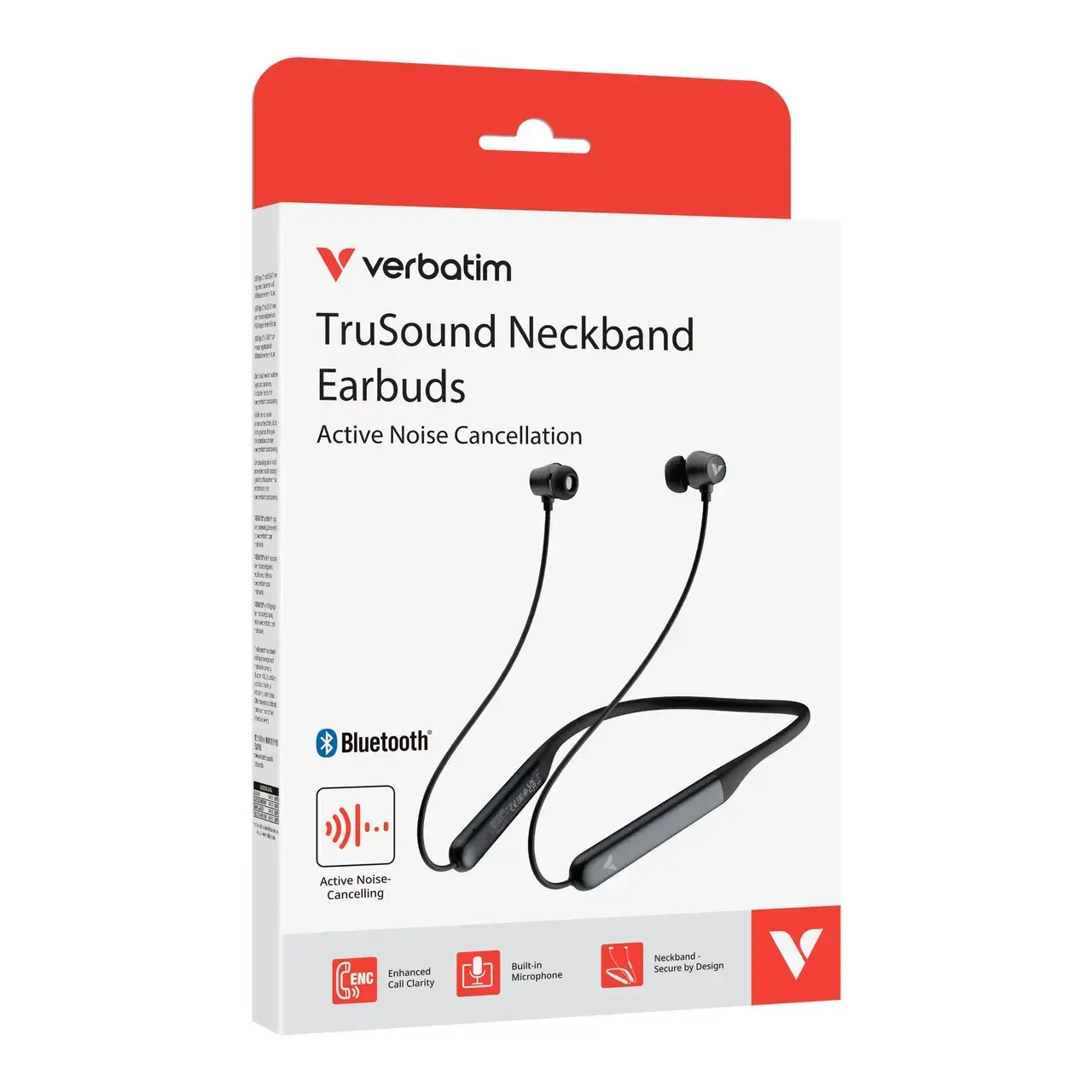 Neckband Earbuds Verbatim TruSound ANC Bluetooth sort - Køb billigt på ...