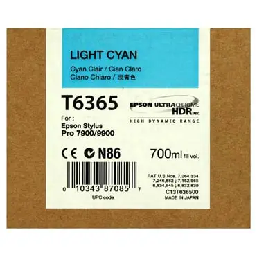 Epson T6365 Light Cyan Ink Cartridge - Køb billigt på Grafical.dk