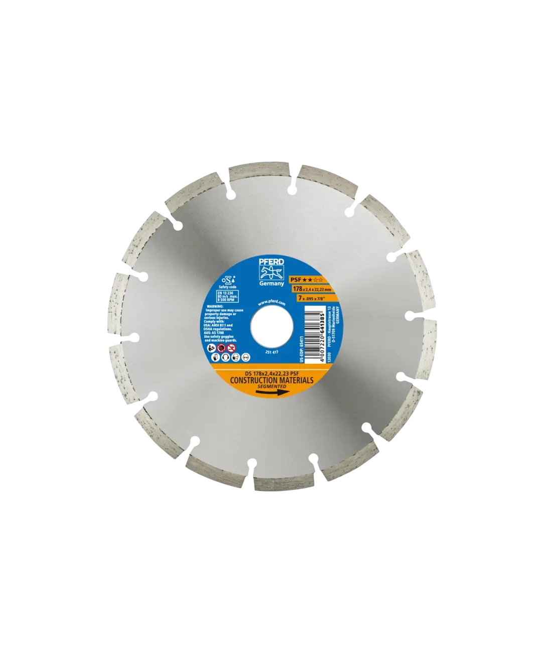 PFERD DIAMANTSKIVE LASER 7"