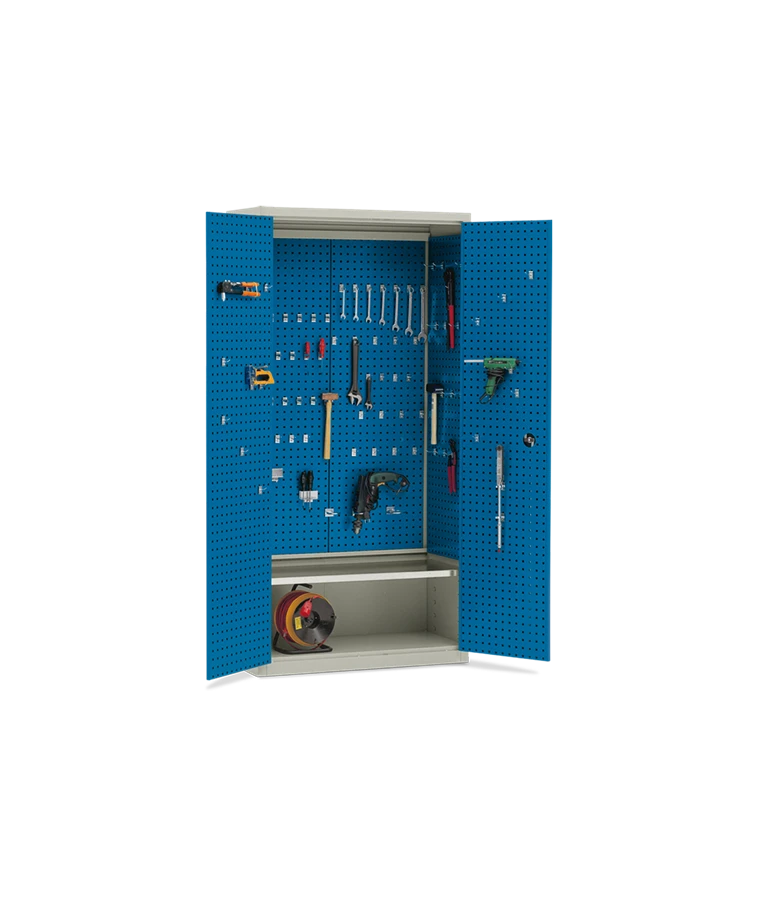 Blika MS-1 materialeskab m/ værktøjstavler