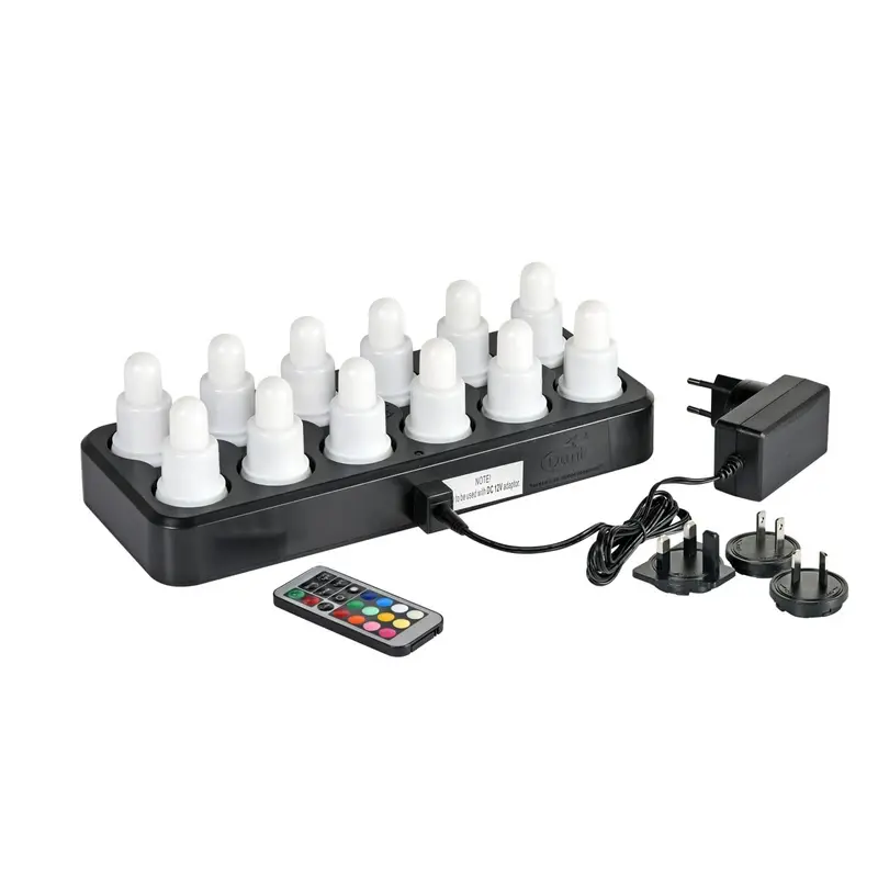 LED lys genopladelig Duni 70x40mm 12lys/pak