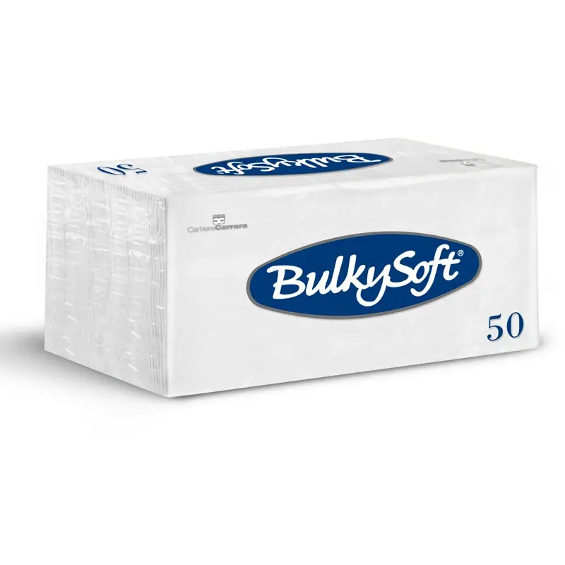 Serviet Bulky Soft 2-lags hvid 1/8 fold 33cm 50stk/pak
