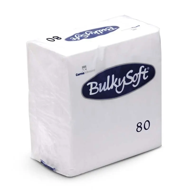 Serviet Bulky Soft 3-lags hvid 1/4 fold 33cm 80stk/pak