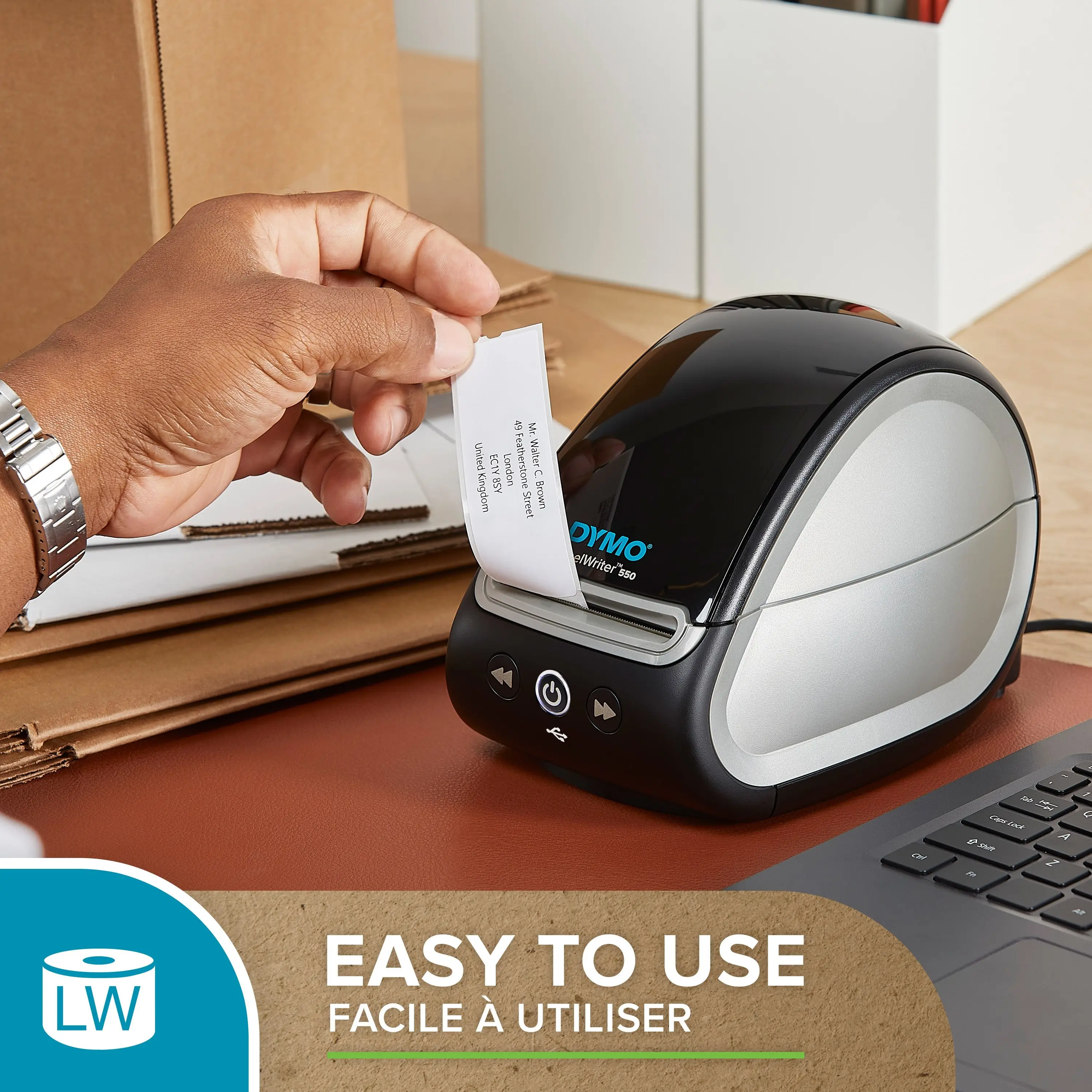 Dymo LabelWriter 25mmX54mm Return Address Labels 12 Rolls of 500 - Køb ...