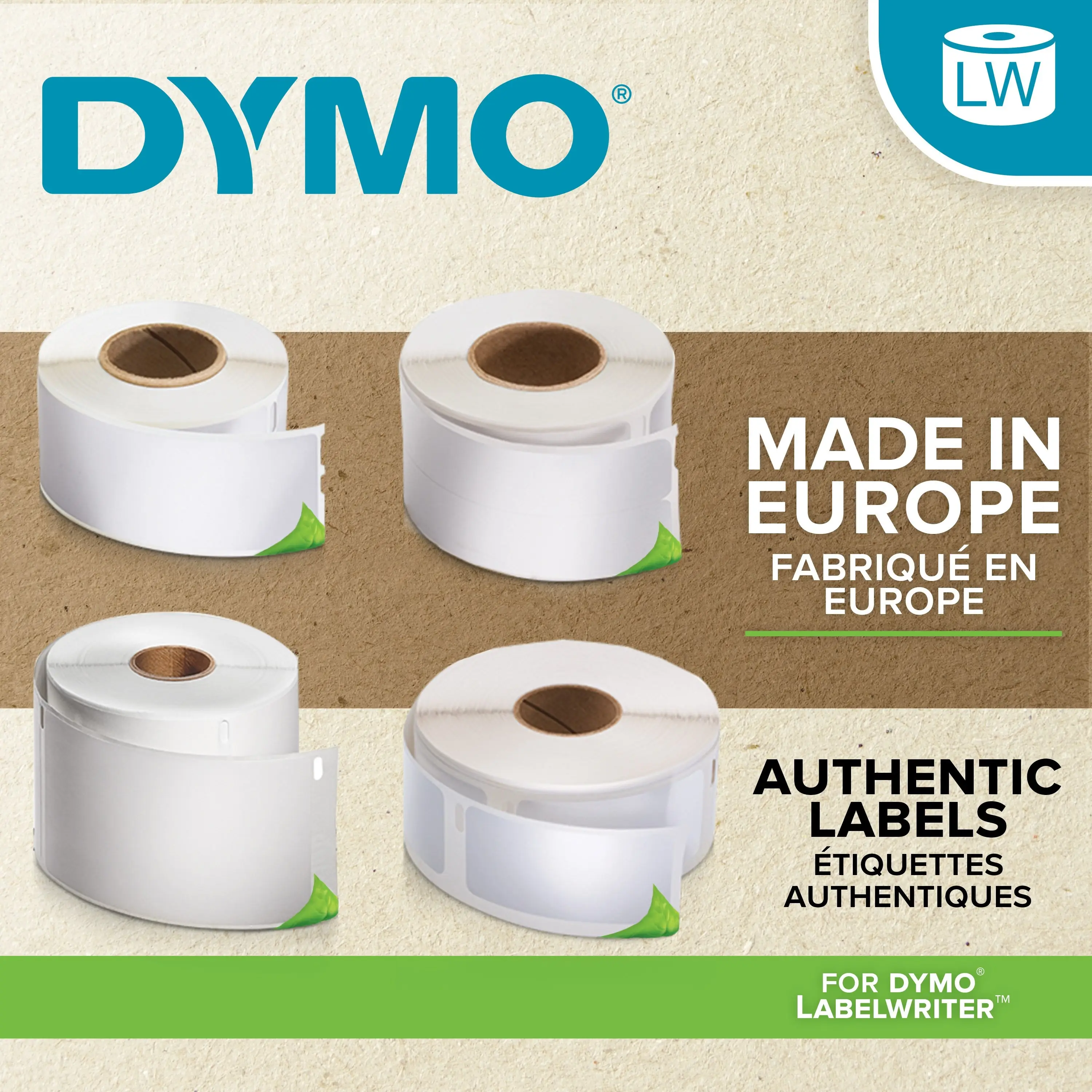Hængemappeetiketter - Dymo LW Suspension File 12x50mm - Hvid - 220 stk ...