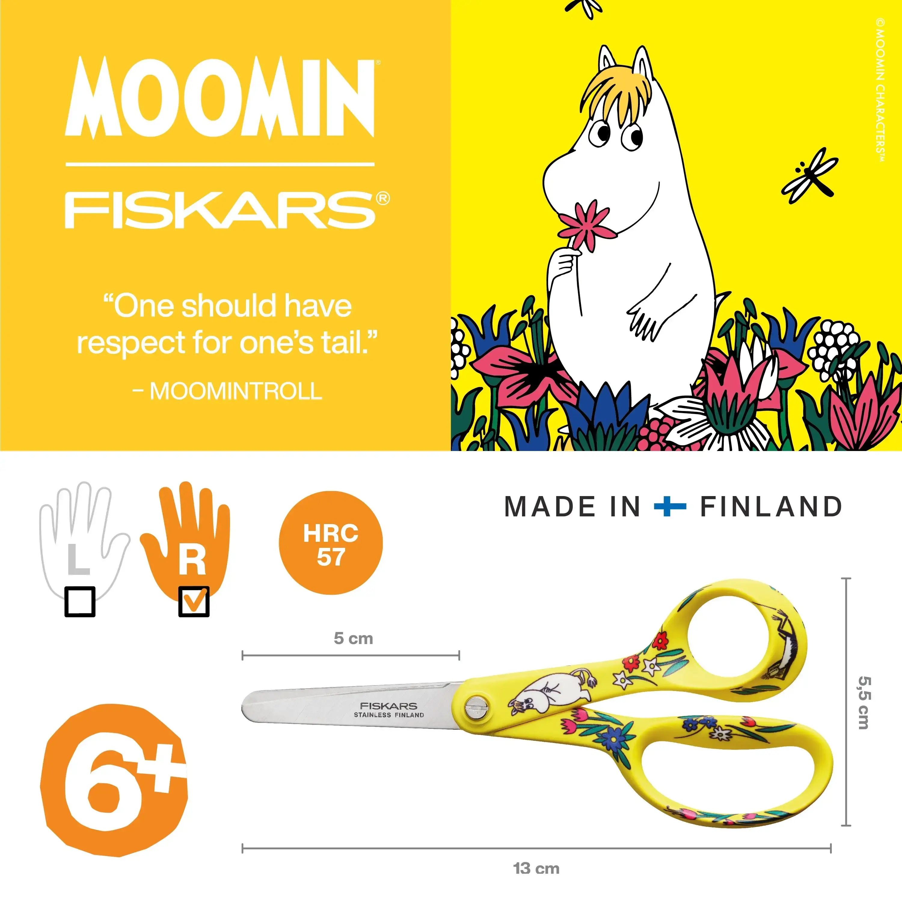 Fiskars Moomin børnesaks Snorkmaiden - Køb billigt på Grafical.dk