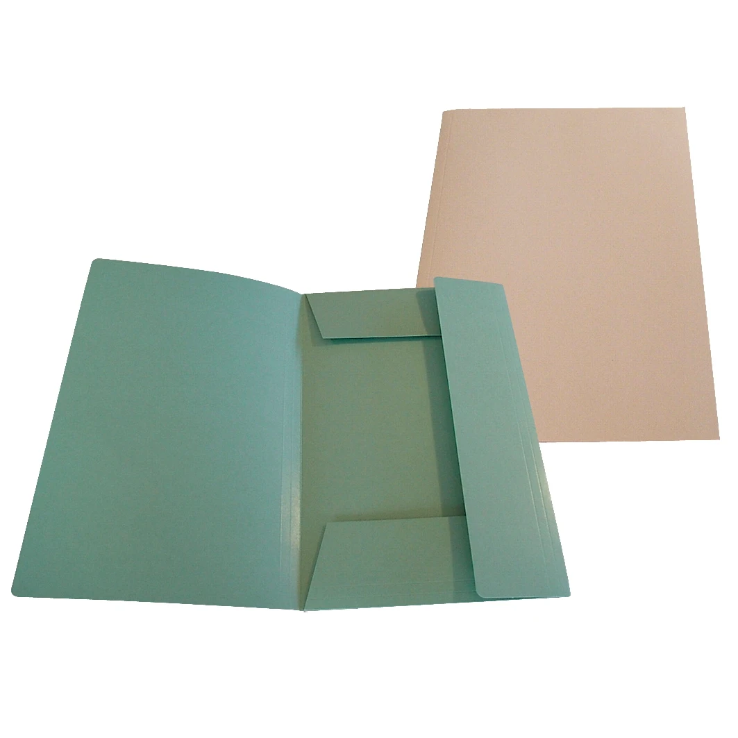 Mappe 125 med 3 klapper i orange - A4 dokument karton - 250 gram - 25 ...