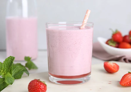 Stevia milkshake opskrift med din favorit frugt - Sund og lækker!