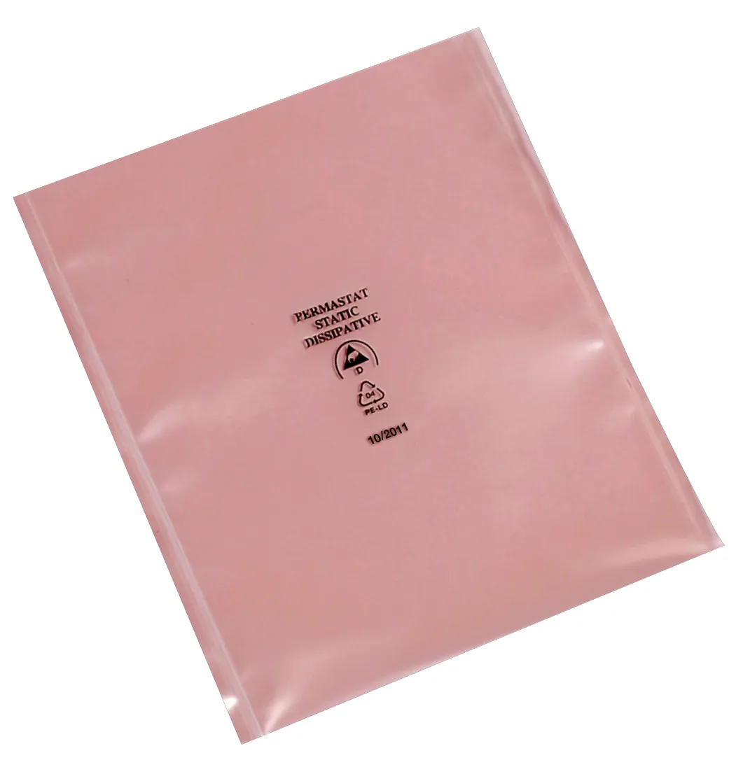 Permastat ESD poser, permanent dissipativ - pink-poly