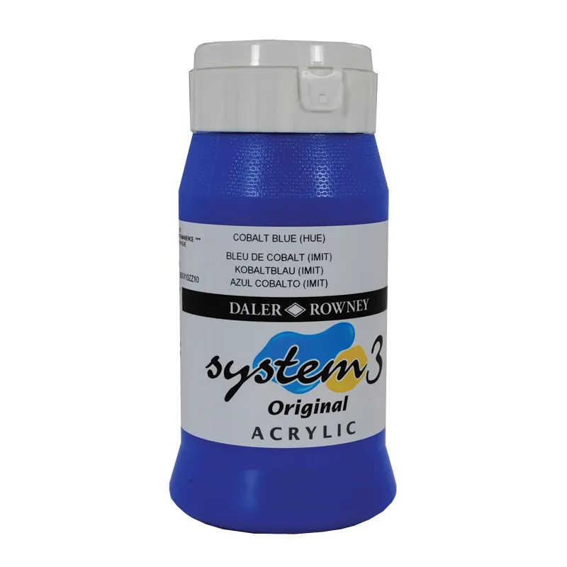 Daler Rowney System 3 - Cobalt Blue - 500 ml