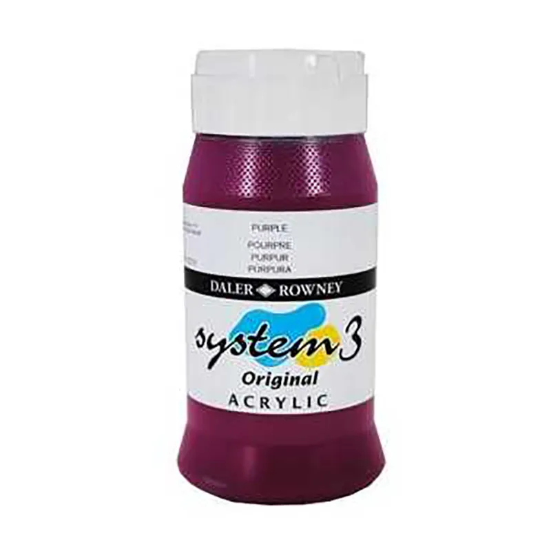 Daler Rowney System 3 - Purple - 500 ml.