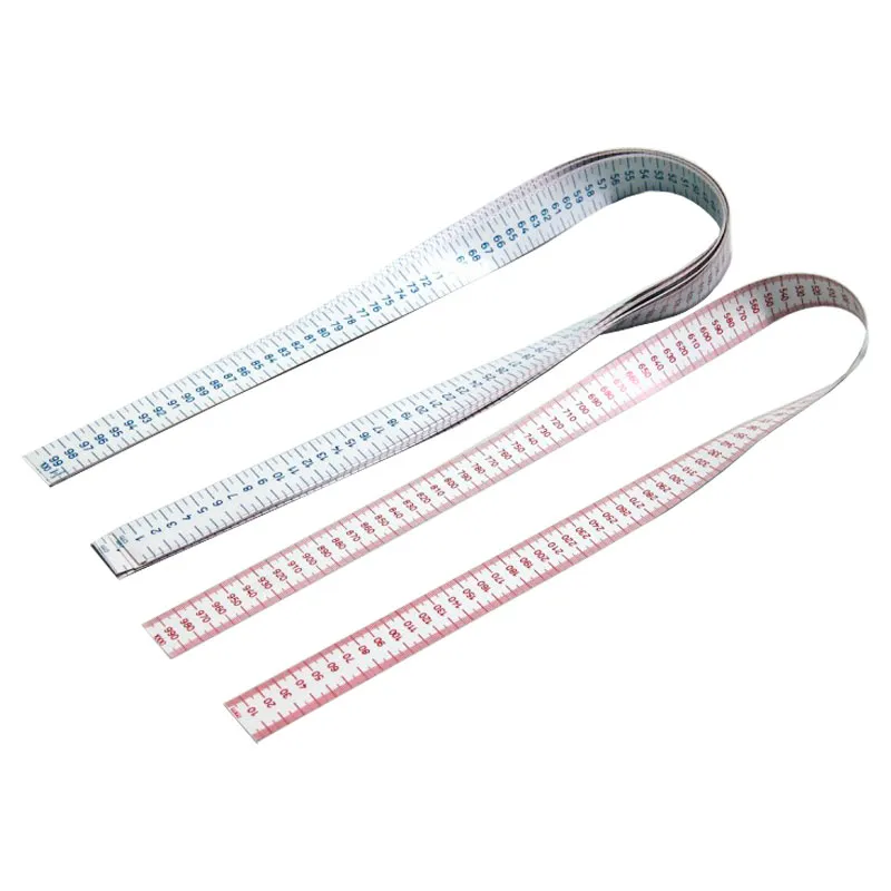 Køb 10 stk. røde og blå målebånd på 100 cm