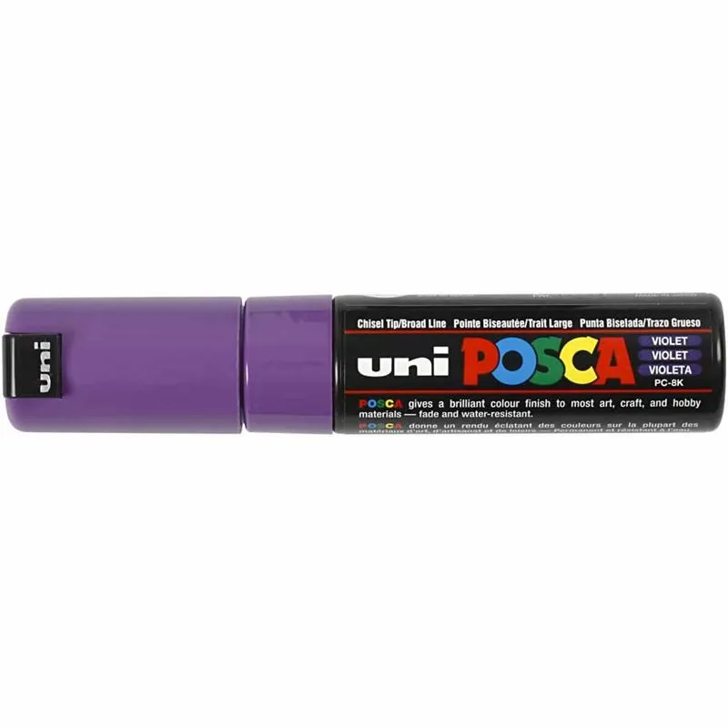 Posca tusch PC-8K Violet permanent marker 8 mm.