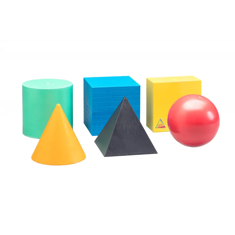 "Geometrisk formsæt i 6 farver - Perfekt til leg og læring"