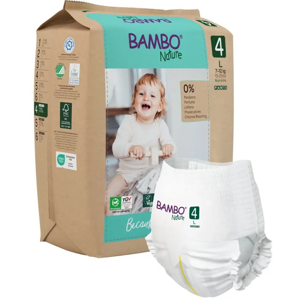 Bleer Bambo Nature Pants, str 4, 7-12 kg - 100 stk - Køb billigt på ...