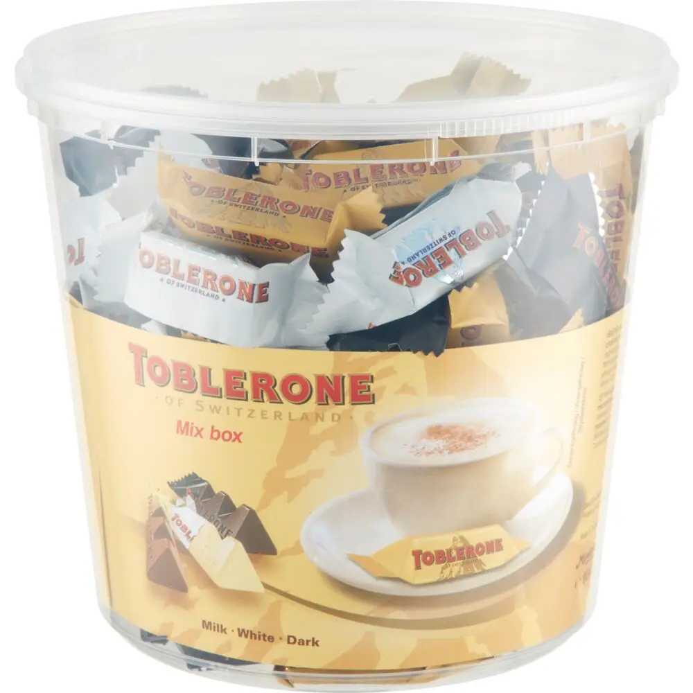 Chokolade Toblerone Tiny mix cylinder - 4 stk - Køb billigt på Grafical.dk