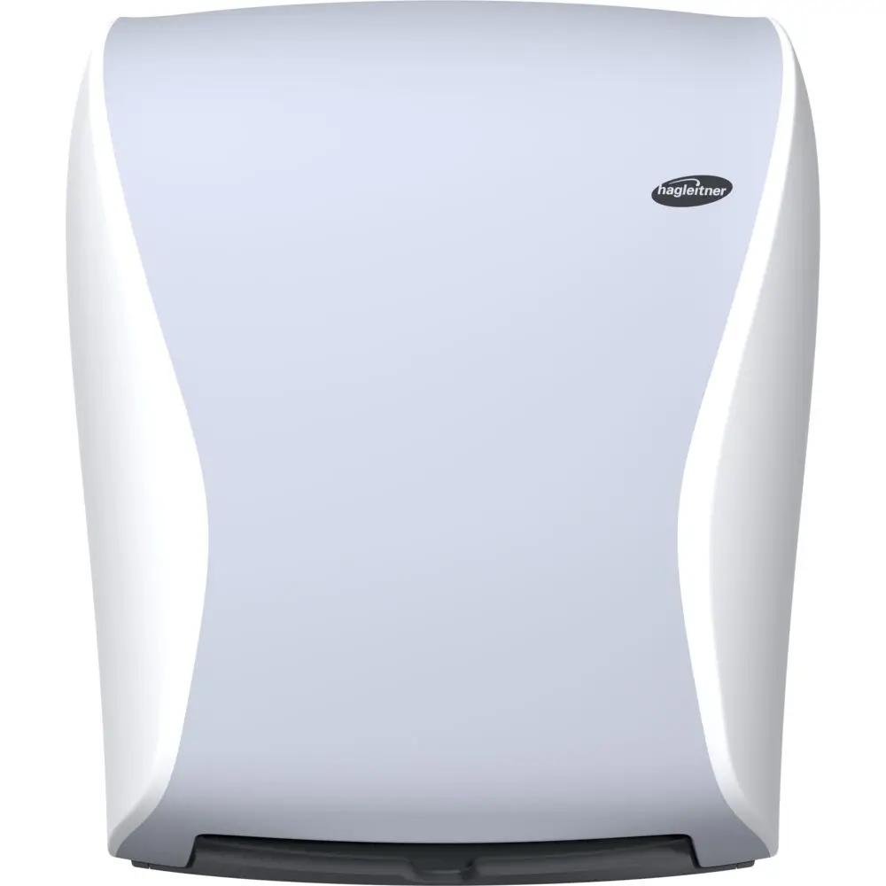 Dispenser, Hagleitner, 14,9x33,6x39,5cm, hvid, plast, til håndklædeark ...