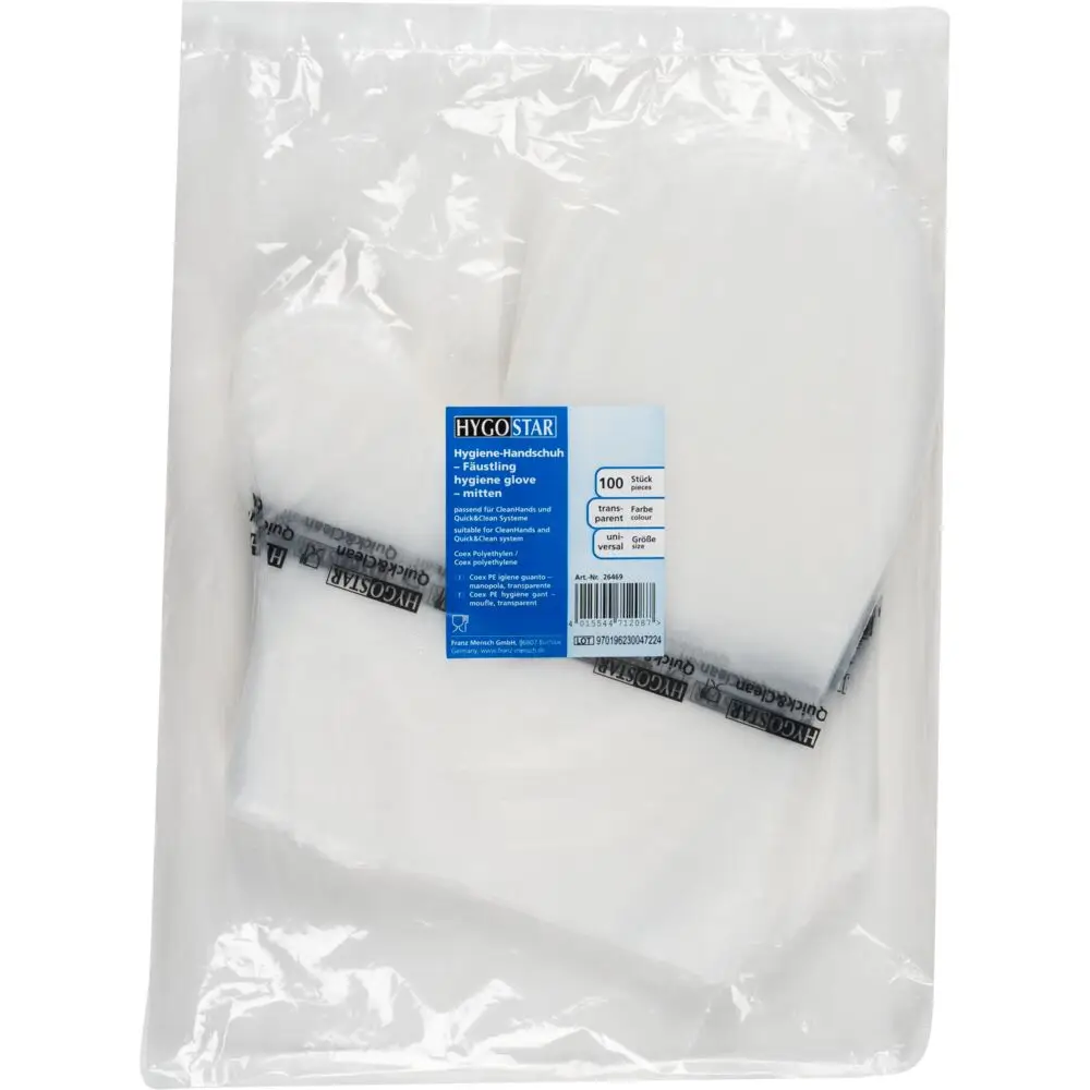 Engangshandsker Clean hands One size klar HDPE kit-sæt - 100 stk pr ...