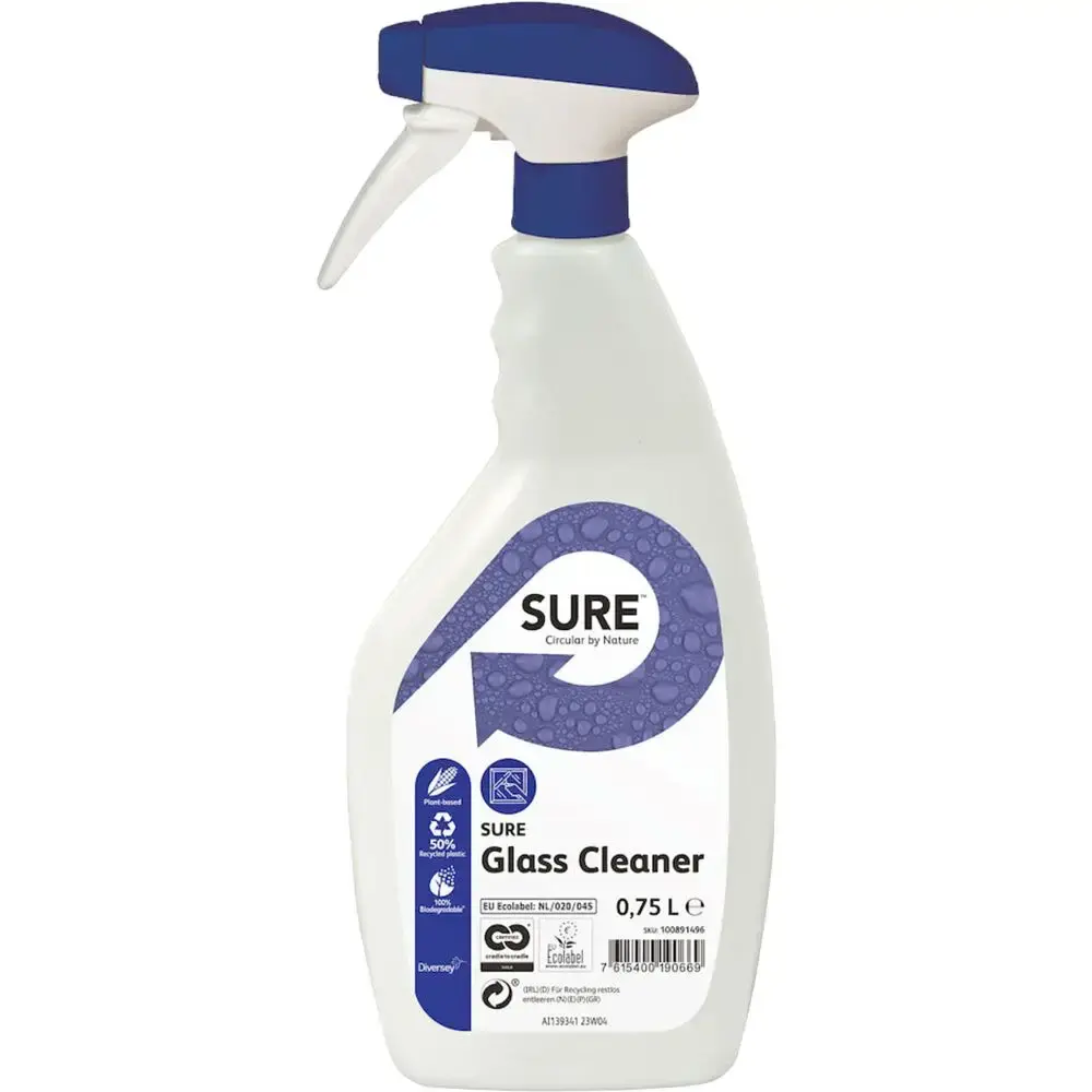Glasrens - Diversey SURE Glass Cleaner - Klar-til-brug - Uden sprit ...