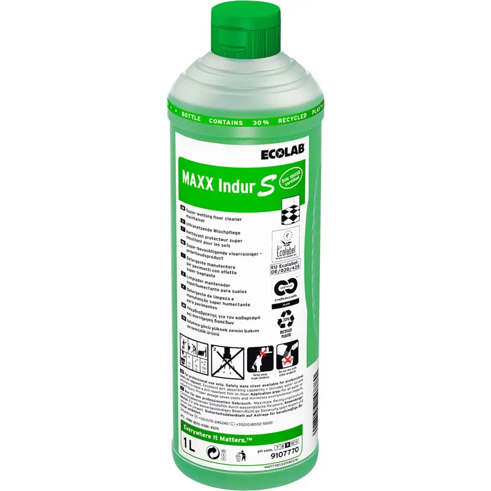 Gulvpleje - Ecolab MAXX Indur S - Med polymerer, farve og parfume ...