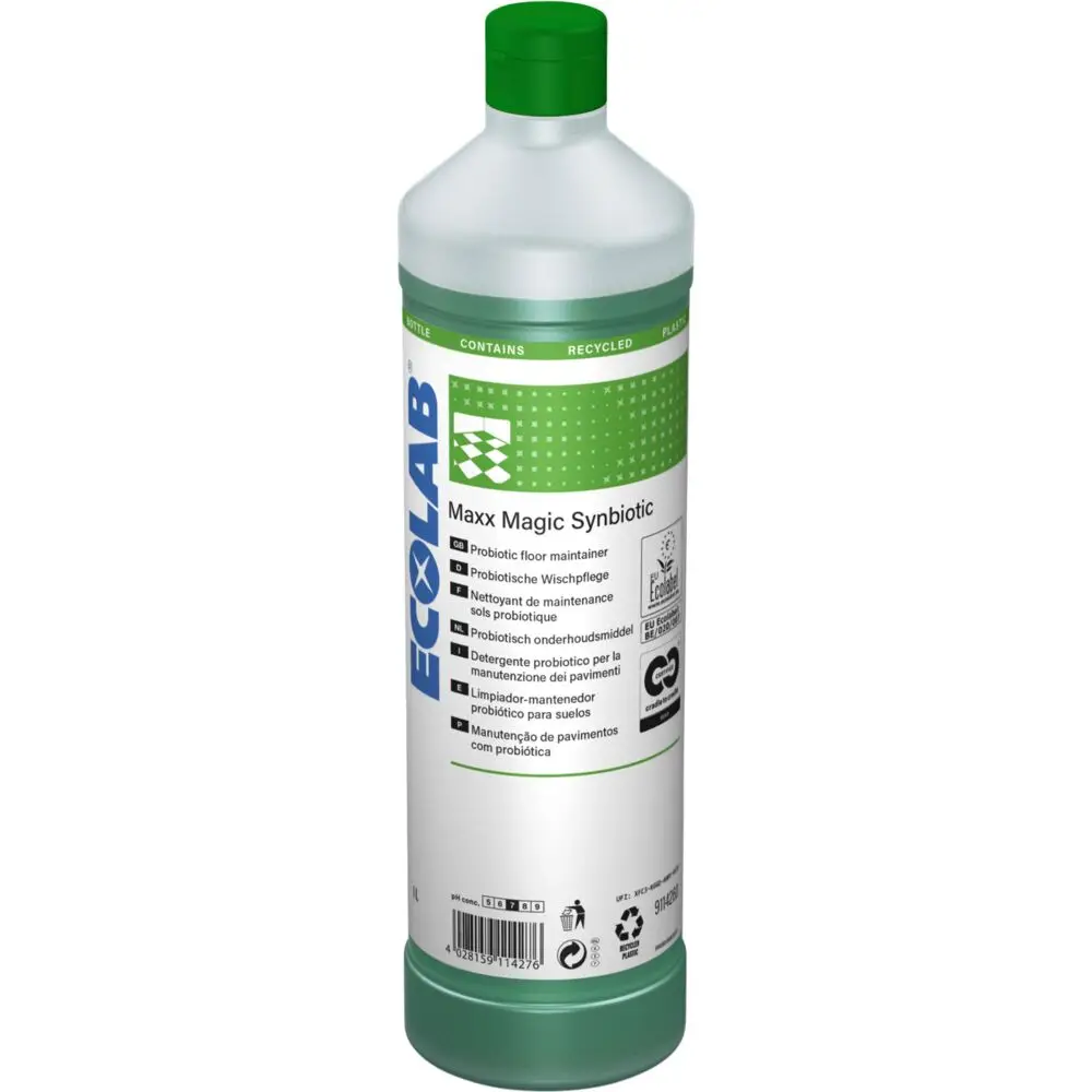 Gulvrengøring, Ecolab MAXX Magic Synbiotic, 1 l, med farve og parfume ...