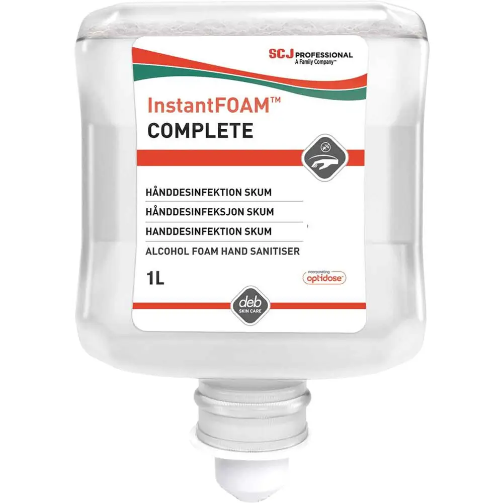 Hånddesinfektion SC Johnson InstantFOAM Complete Optidose 1000 ml 80% ...