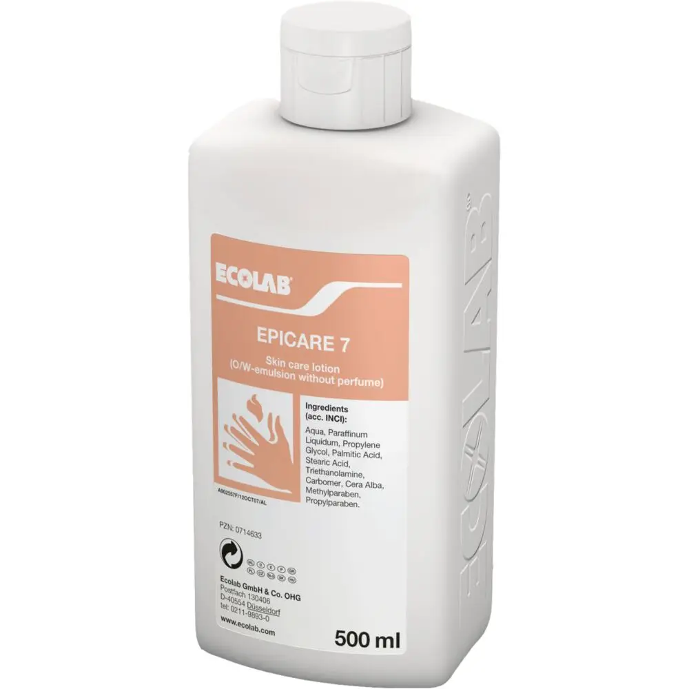 Hudplejecreme, Ecolab Epicare 7, 500 ml, uden farve og parfume - 12 stk - Køb billigt på Grafical.dk