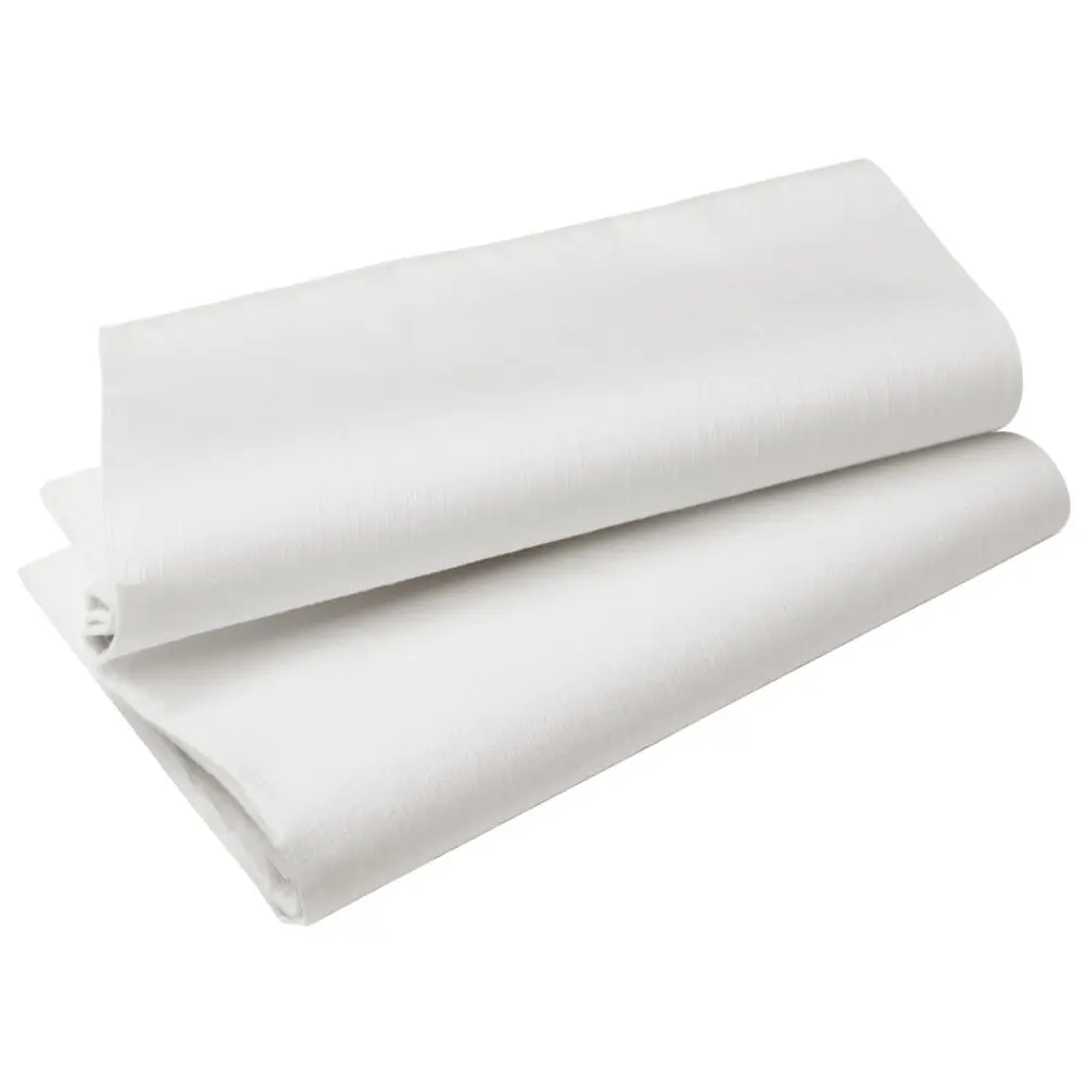 Hvid dug Evolin Duni 127x127cm - 50 stk - Køb billigt på Grafical.dk