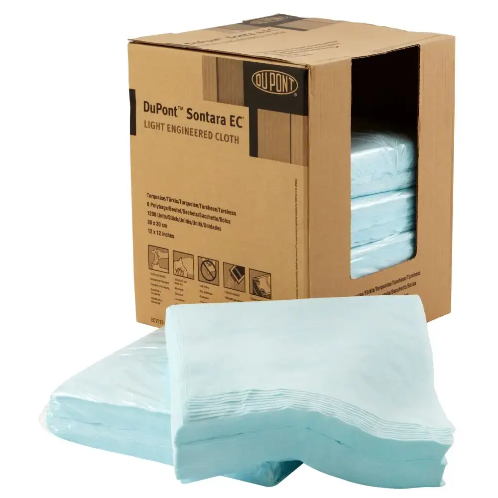Industri aftørring Sontara Light 1/4 fold i pose turkis 30,5x30,5 cm ...