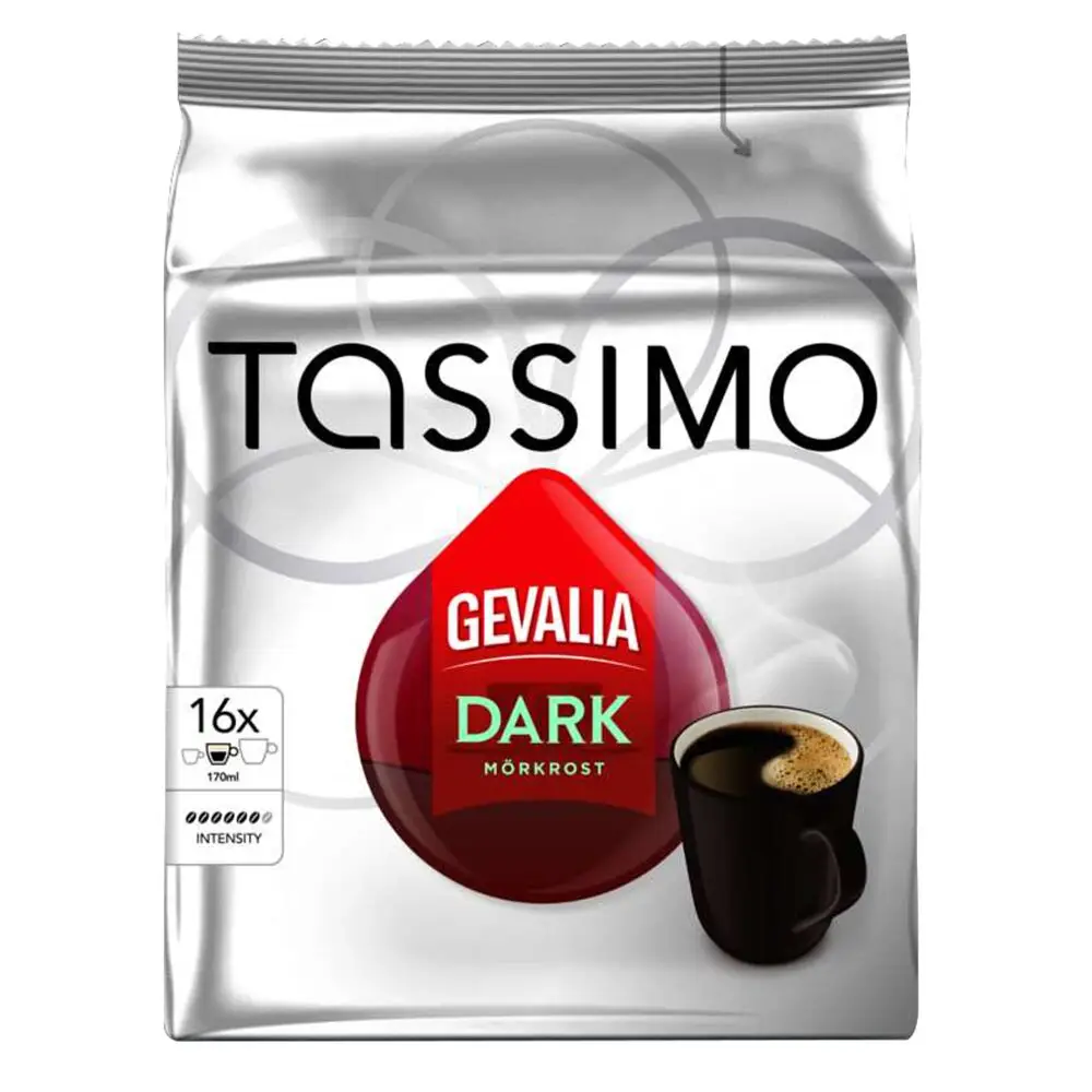 Kaffe, kapsler, Tassimo, Gevalia Dark Roast, - 5 stk - Køb billigt på ...