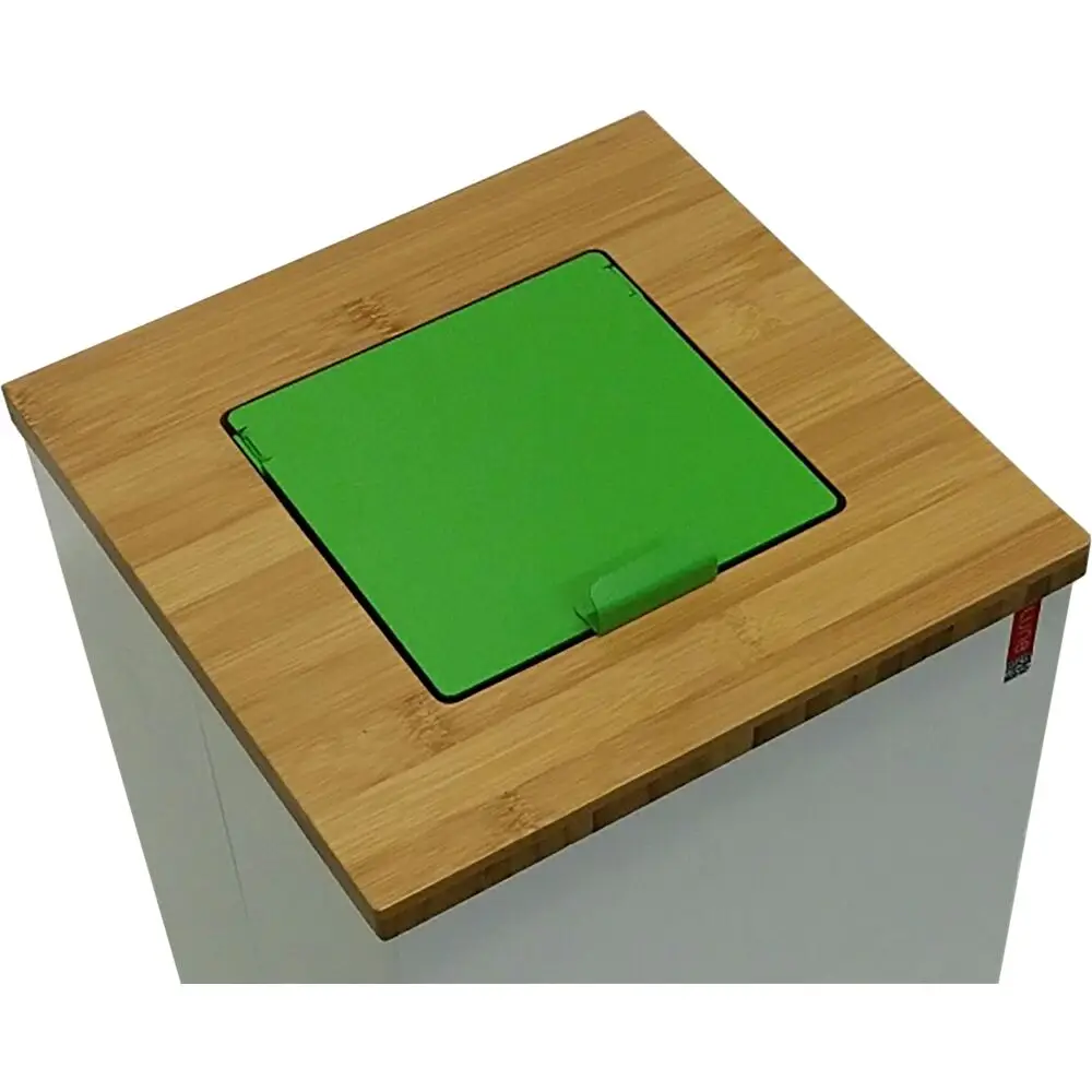 Låg, Lune Paxa, grøn, stål, 34l, m. klaplåg - Køb billigt på Grafical.dk