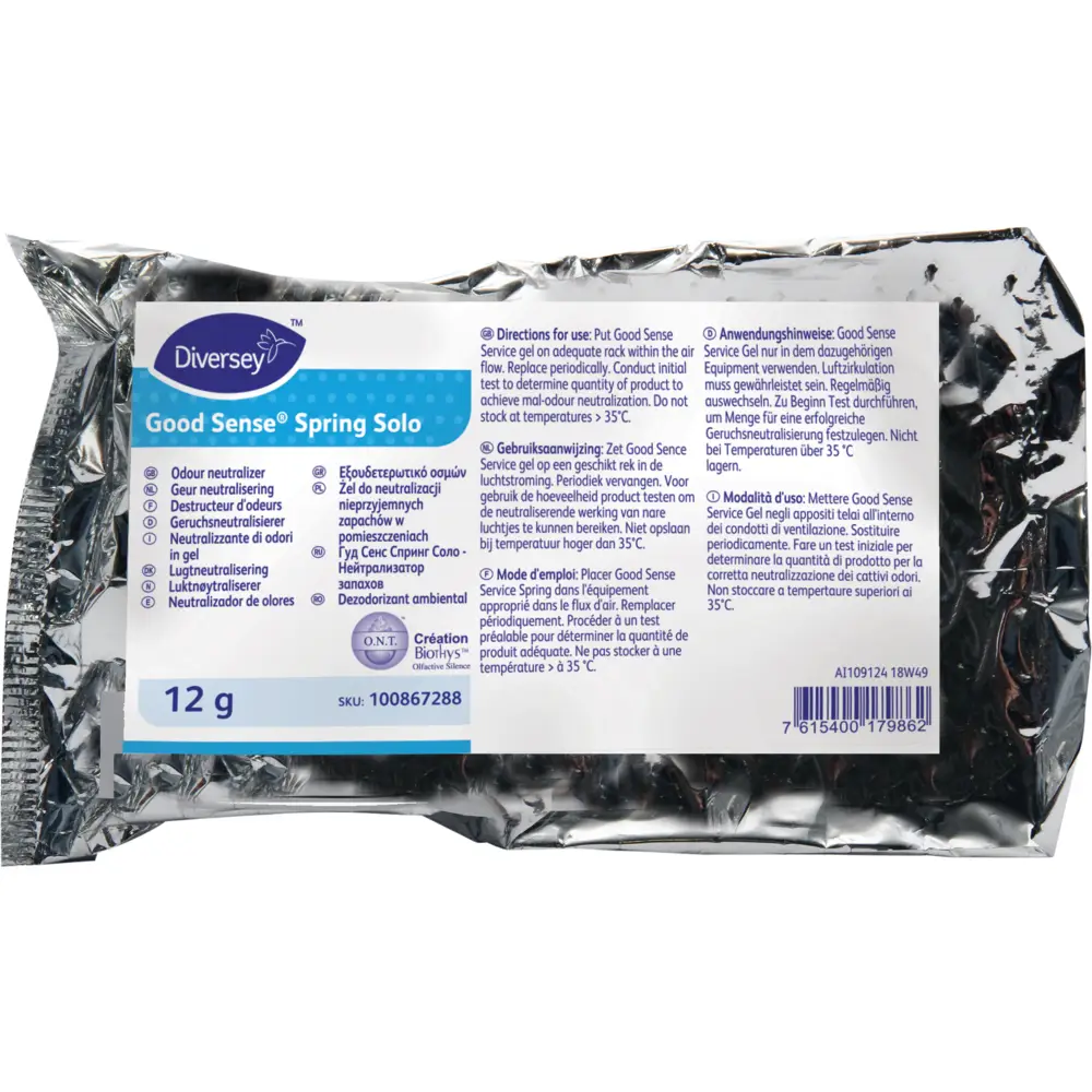 Lugtfjerner Diversey Good Sense Spring Solo uden farve med parfume 12 g ...