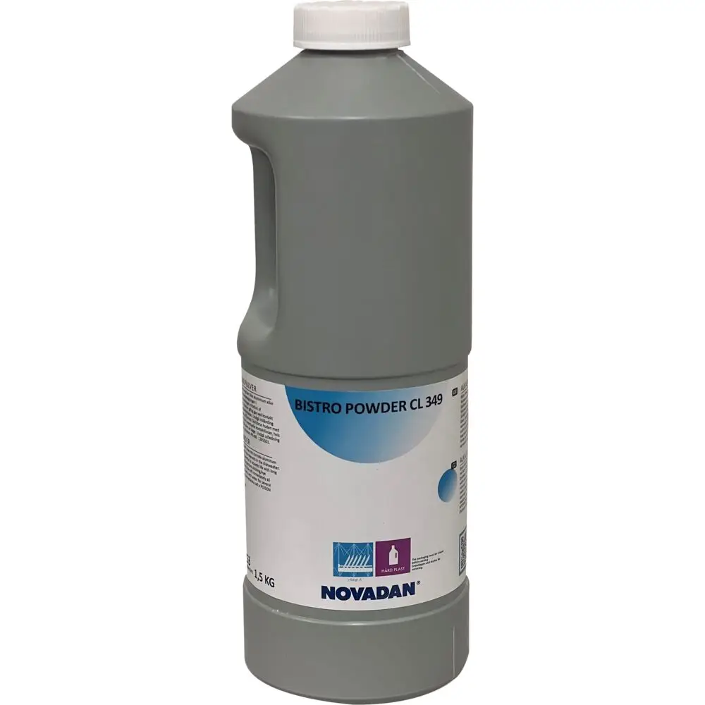 Maskinopvask - Novadan Bistro Powder CL 349 - Med klor, uden farve og ...