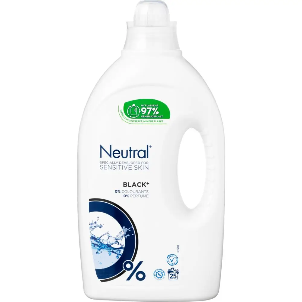 Vaskemiddel - Neutral Flydende Sort - 1250 ml - 6 stk - Køb billigt på ...