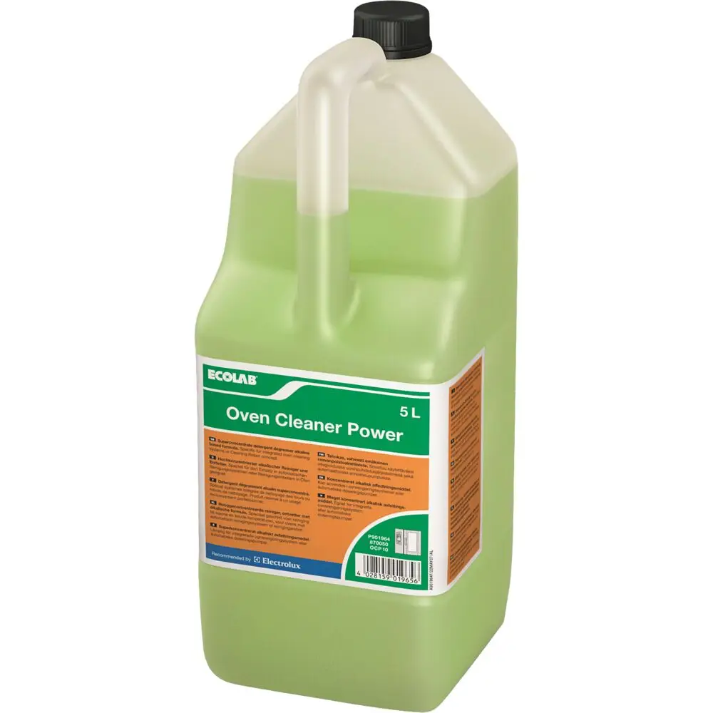 Ovnrens - Ecolab Oven Cleaner Power - 5 l - Med farve og parfume - 4 stk